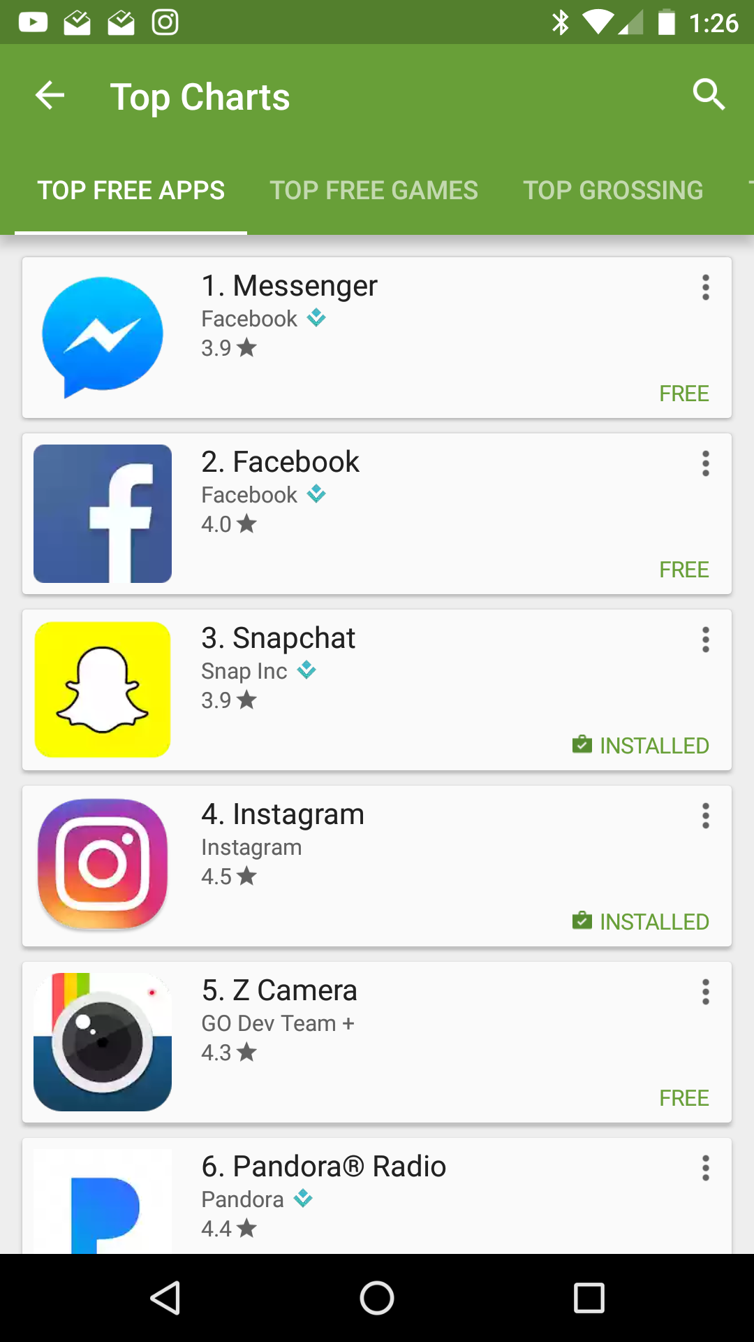 New interface for Play Store Top Charts rolling out to more users