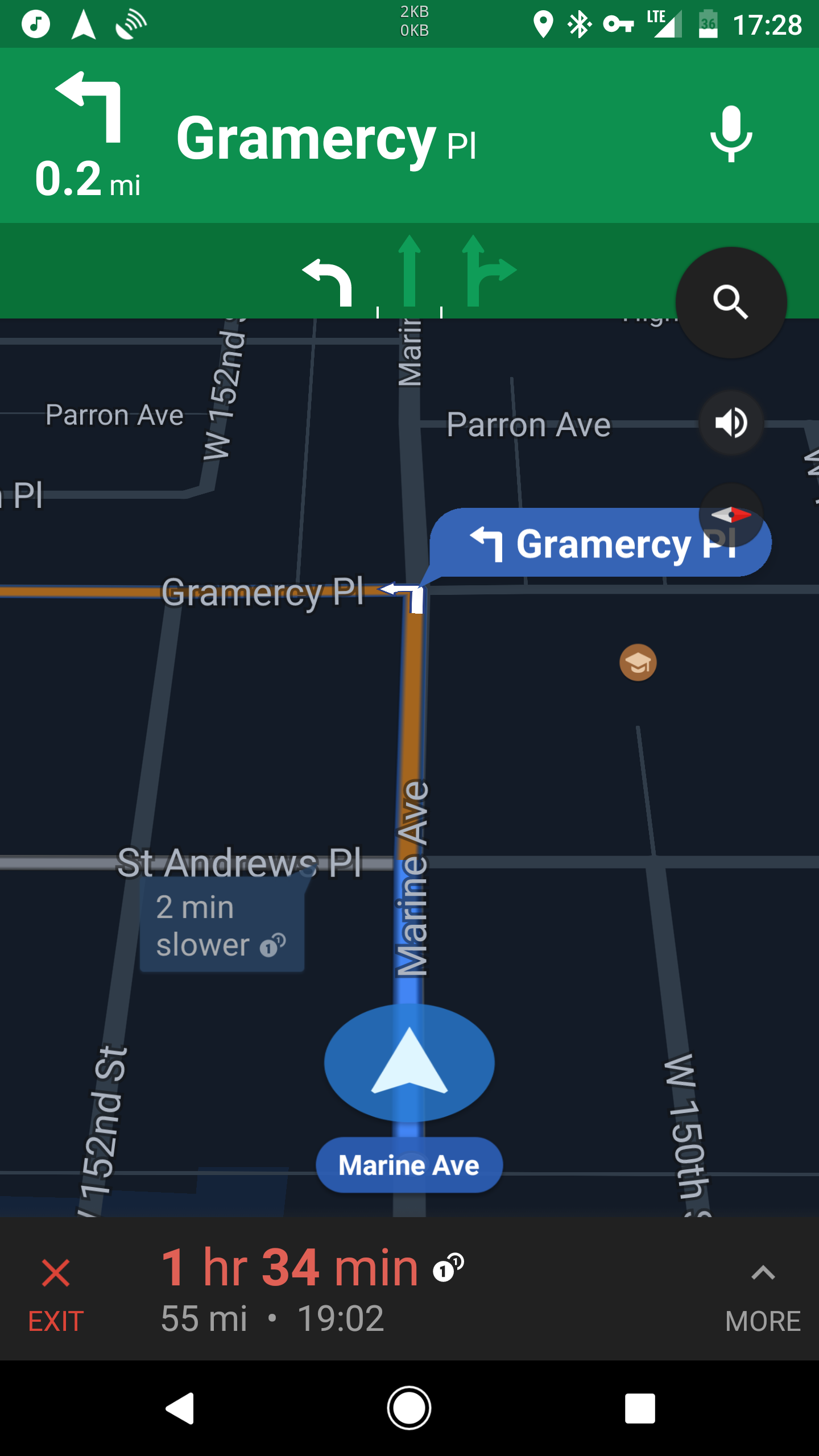 Google testing modified navigation interface in Maps