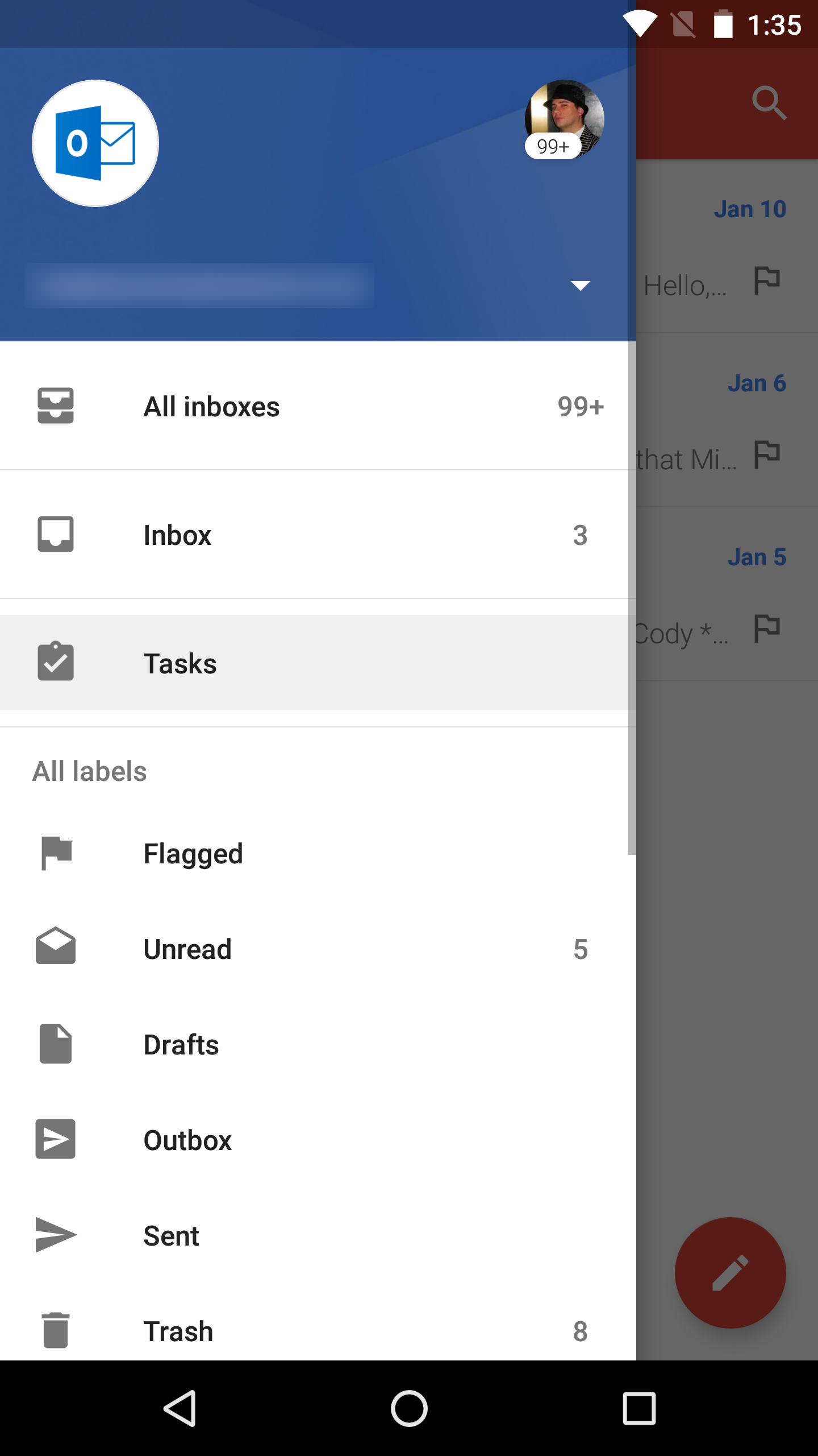 [Update: Live for Exchange, not for Gmail] Gmail v7.1 adds tasks and snoozing for Exchange ...