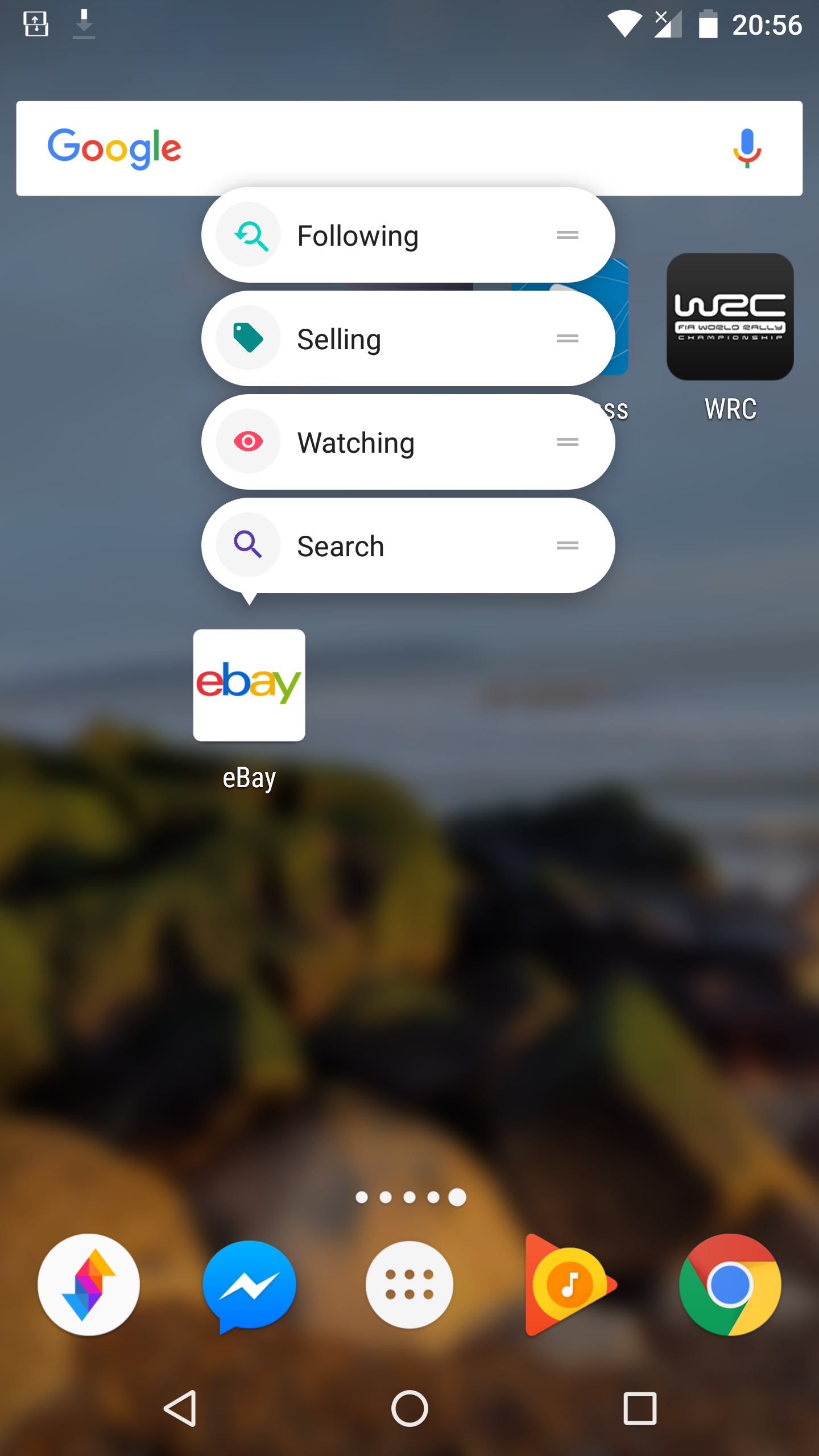 eBay update adds app shortcuts for quick navigation