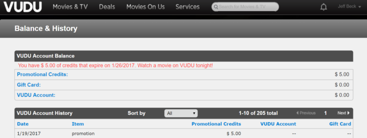 [Update: It's Over] Deal Alert: Free $5 credit for all VUDU accounts ...