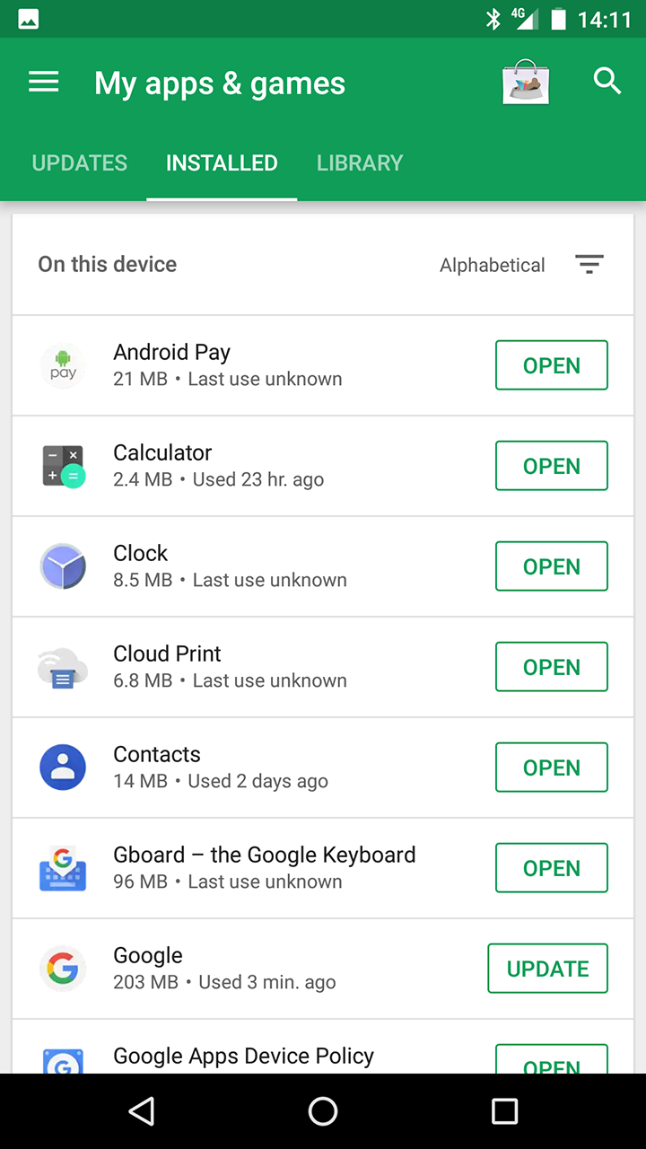 Play Store testing new My Apps screen with separate Updates tab and ...