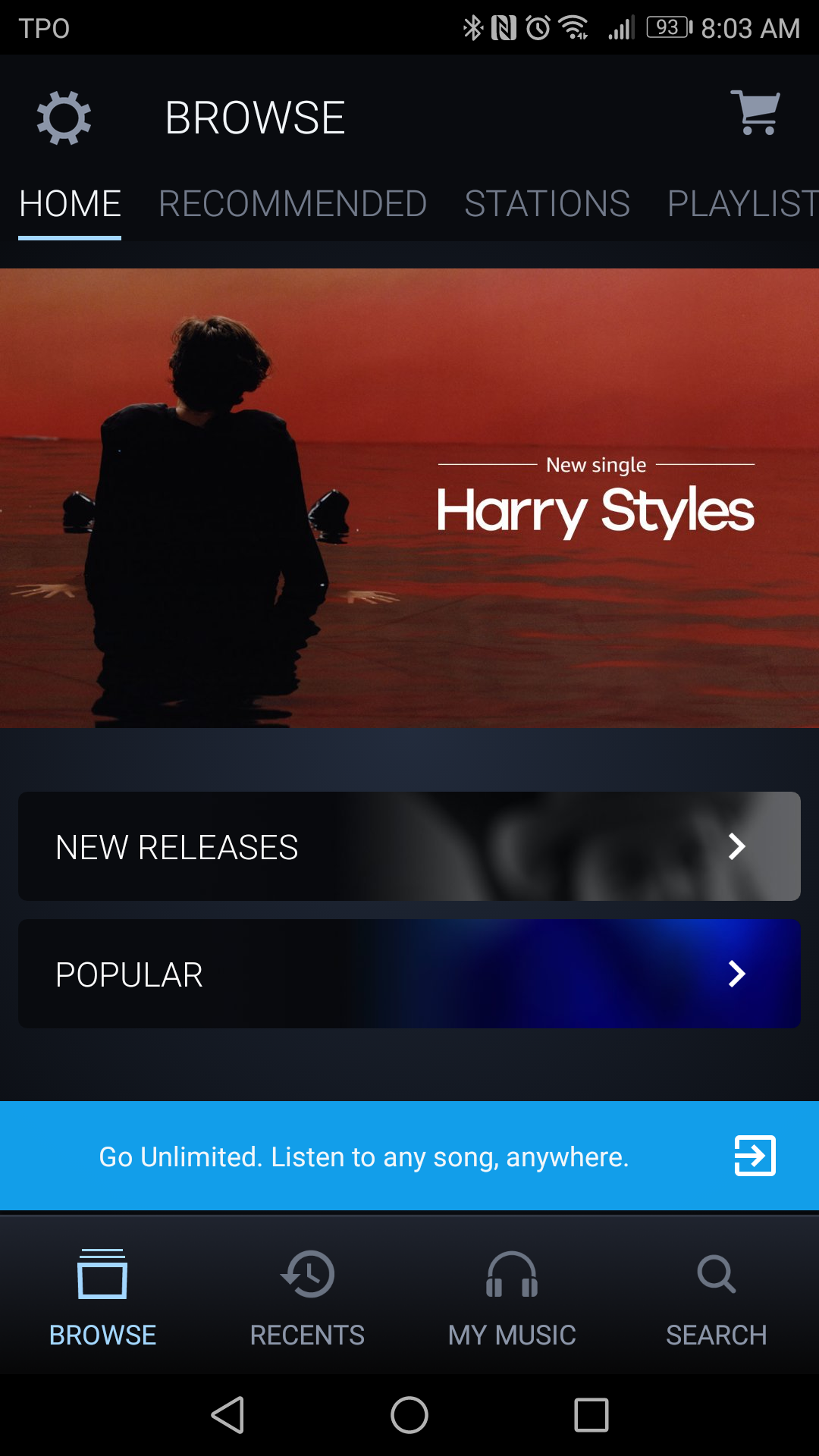 Amazon Music switches to a bottom navigation bar in the latest update
