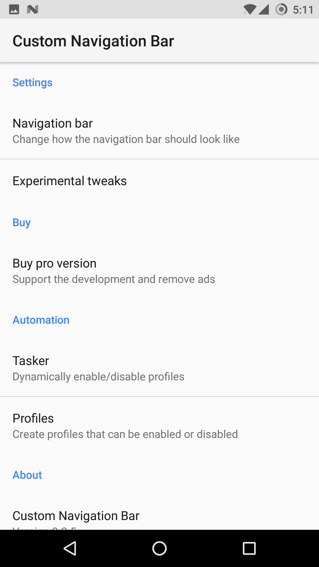Customize your navigation bar on Nougat without waiting for Android O with... Custom Navigation Bar