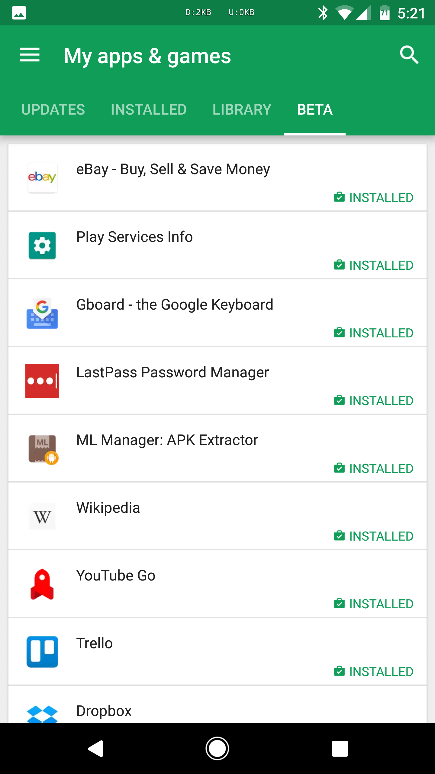 The new Play Store "My Apps" screen layout is rolling out more widely