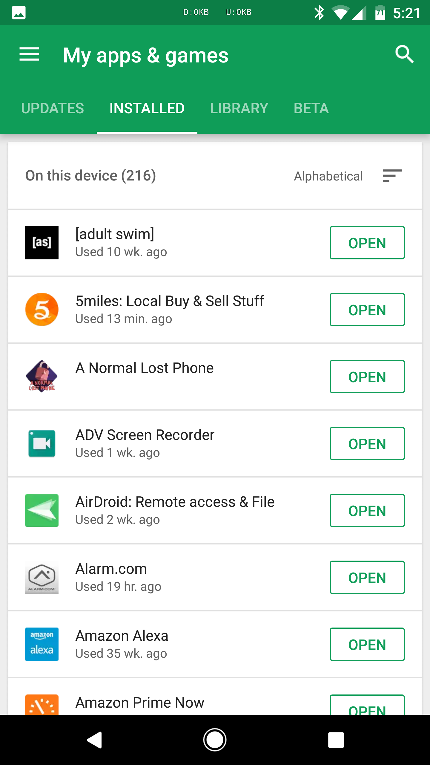 The new Play Store "My Apps" screen layout is rolling out more widely