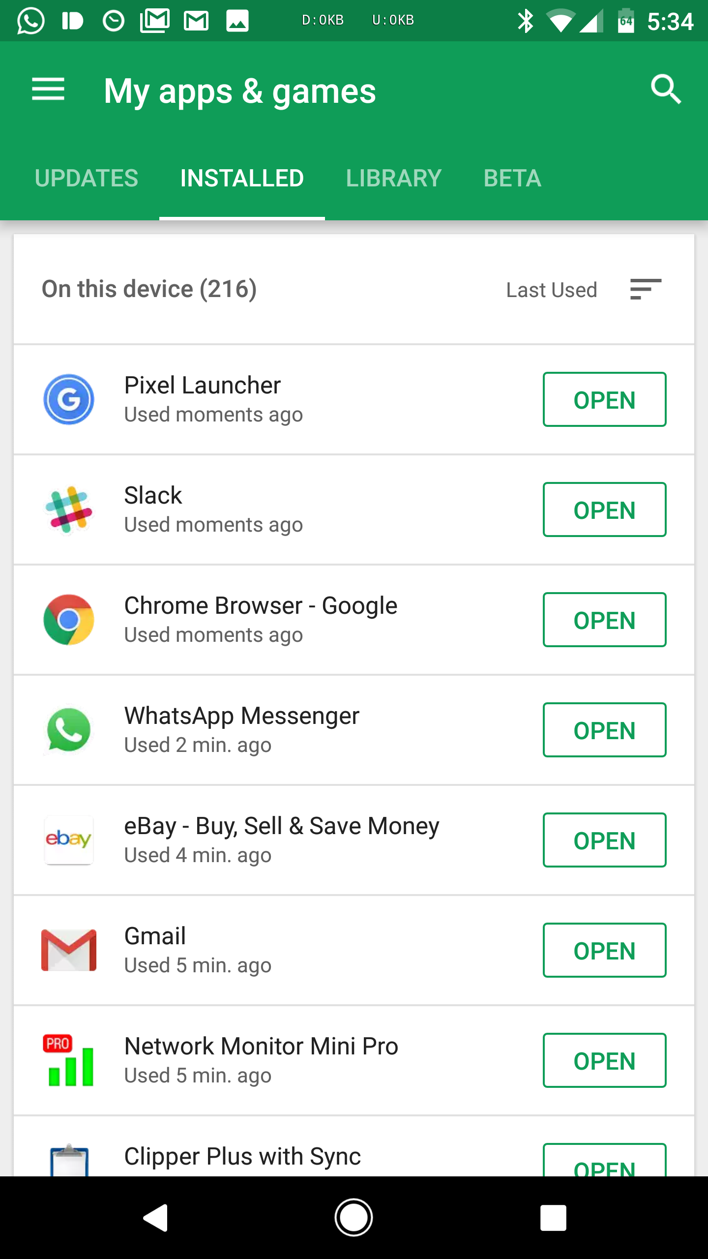 The new Play Store "My Apps" screen layout is rolling out more widely