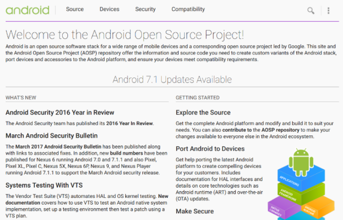 AOSP site gets updated with Material Design, a better mobile view, and ...