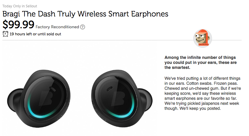 [Update: Groupon] Deal Alert: Bragi's truly wireless earbuds, The Dash ...