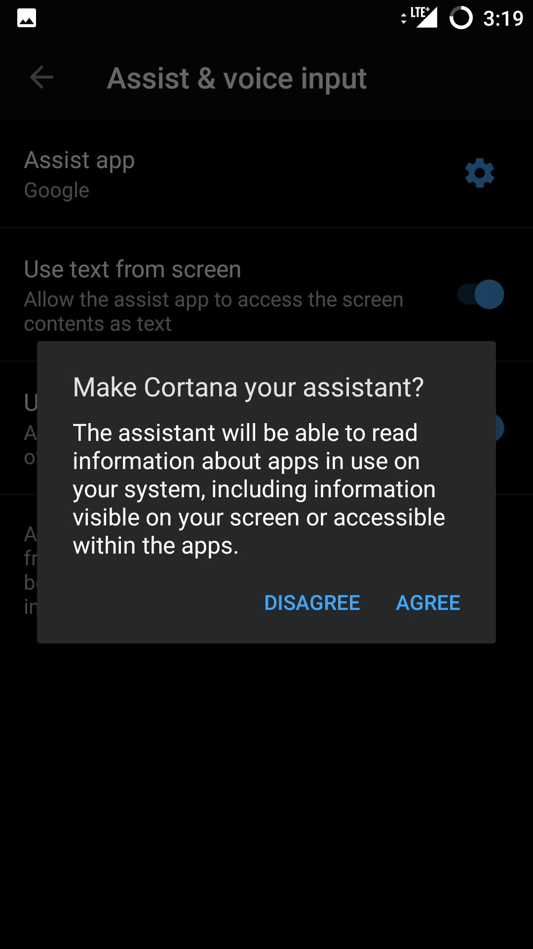 Cortana can now be set as the default assistant on your Android device