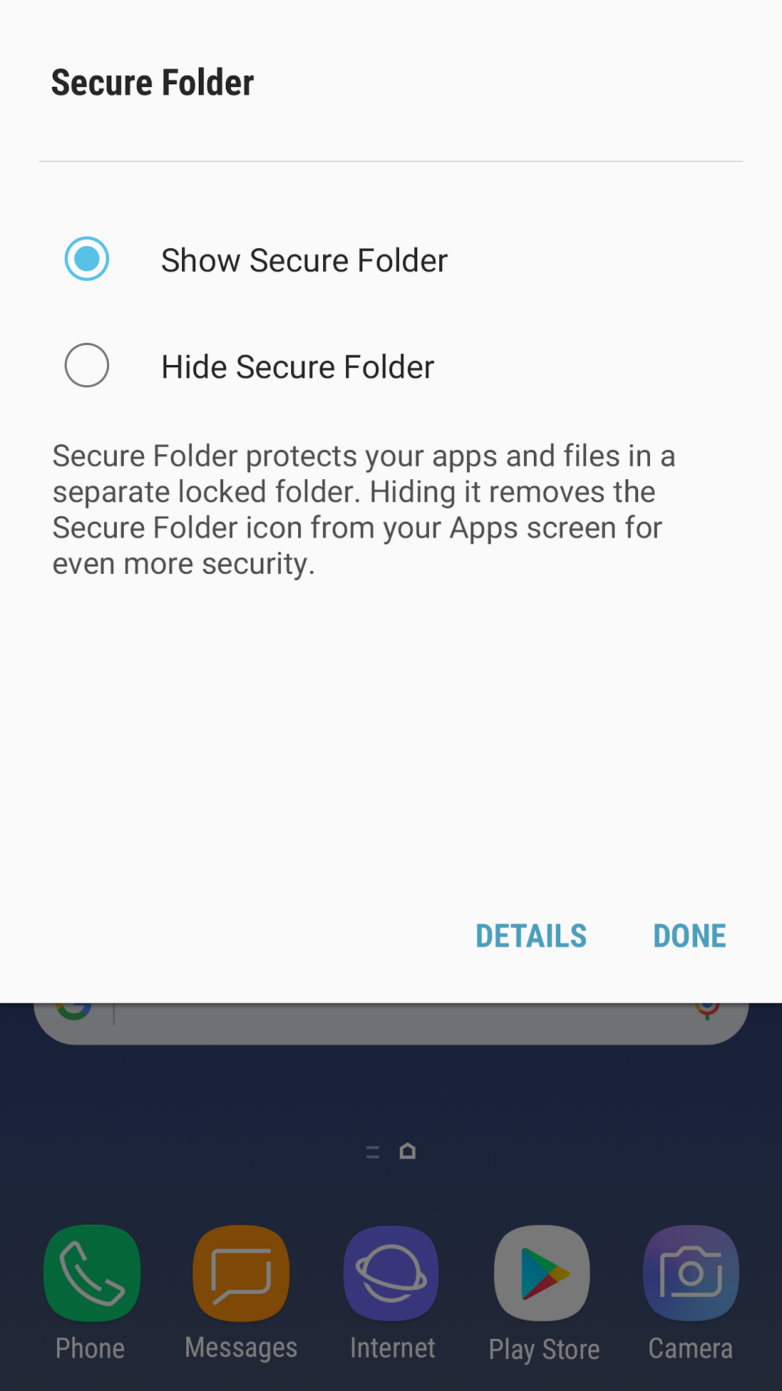 Samsung has added its Secure Folder app and file encryption tool to the ...