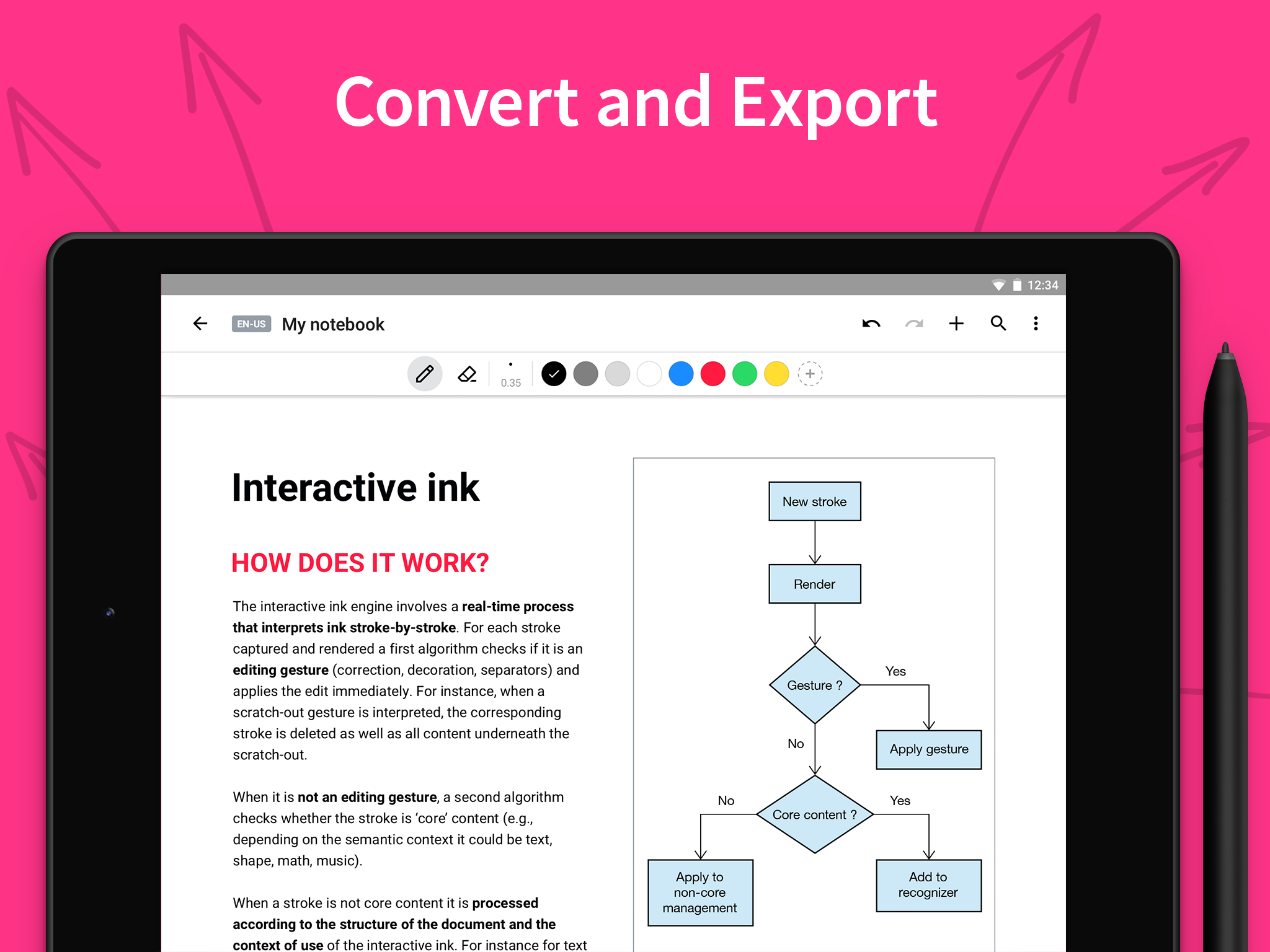 Update Out Of Beta Myscript Nebo Is A Handwriting Recognition And Note Taking App For Devices