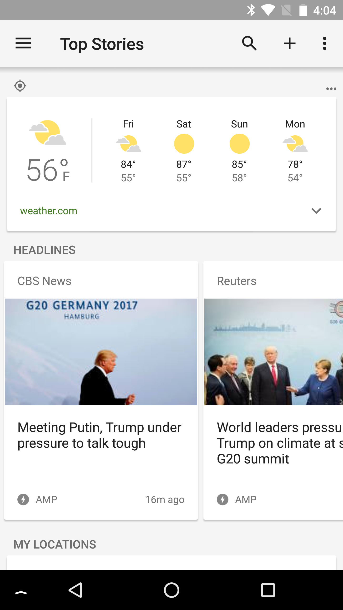 Google News & Weather v3.3 comes with a major UI update, including ...