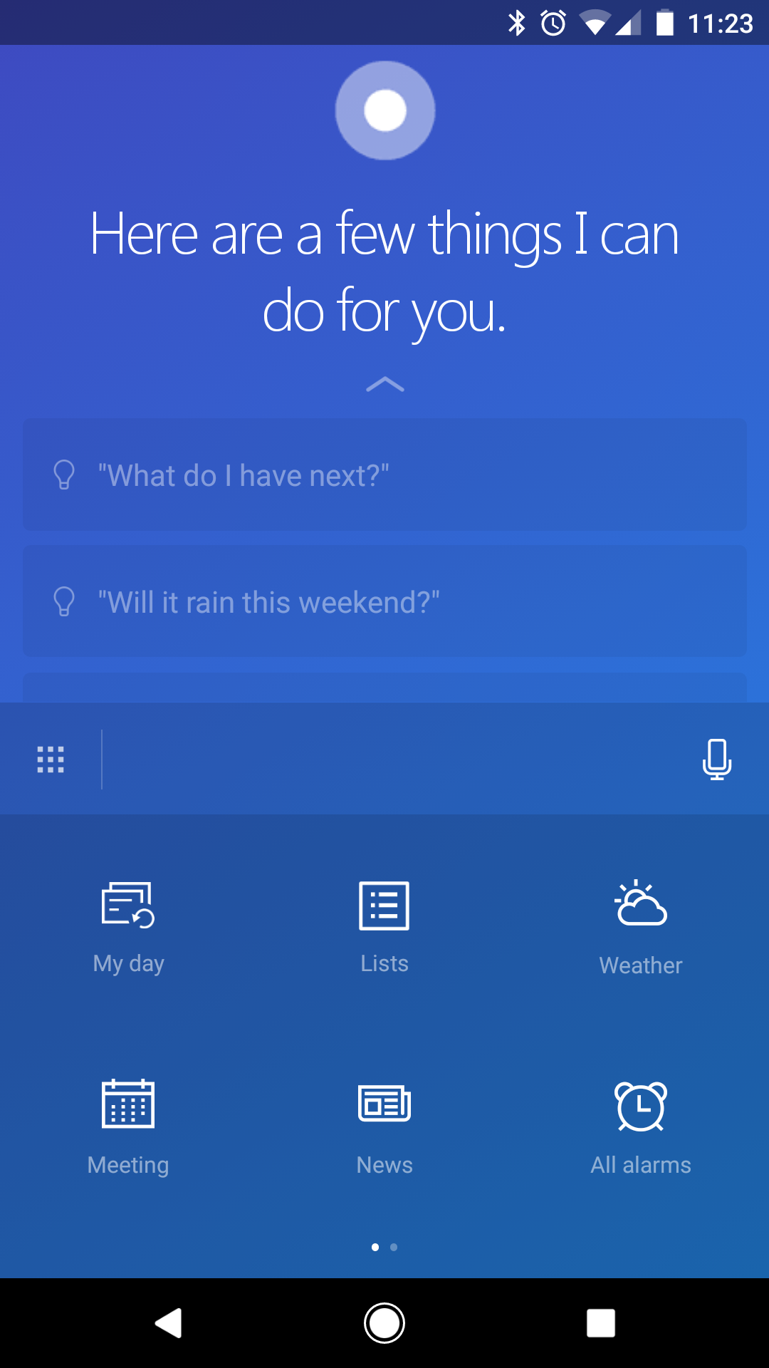 Cortana v2.9 changes the interface and brings back the hamburger menu ...