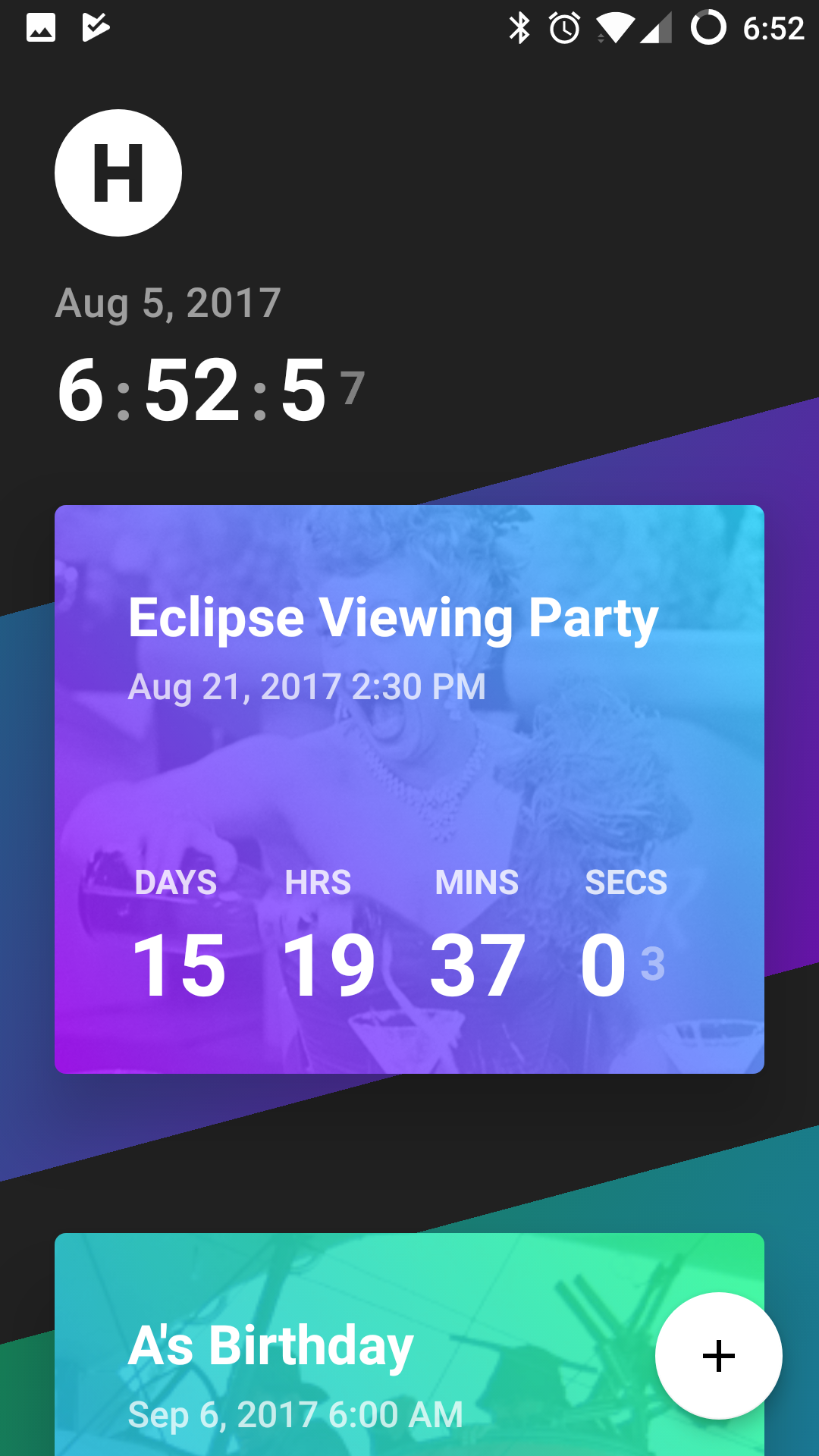 Sam Ruston's new app Hurry is a beautiful countdown timer for events