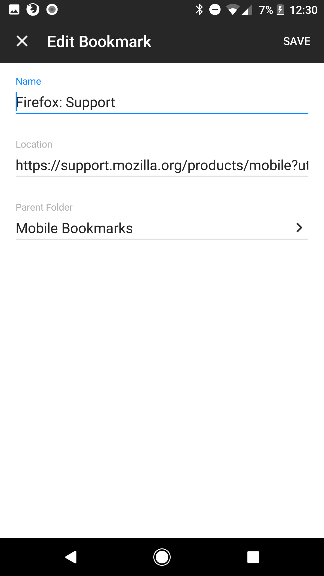 Firefox Nightly for Android has an improved bookmark manager