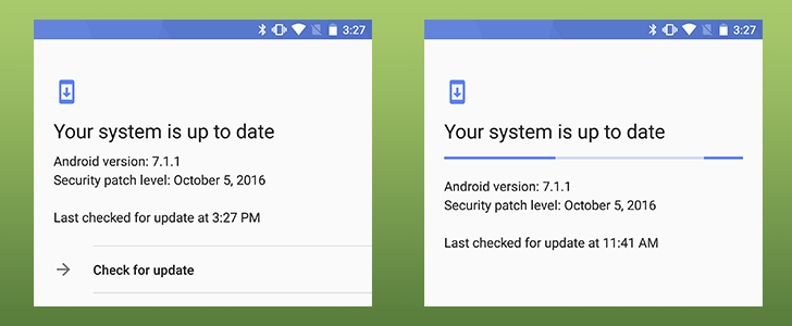 Mash no more: The 'check for update' button on Nexus/Pixel now always ...