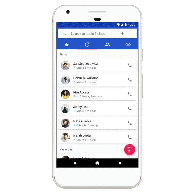 Duo and ViLTE video call integration with Google Phone, Contacts, and ...