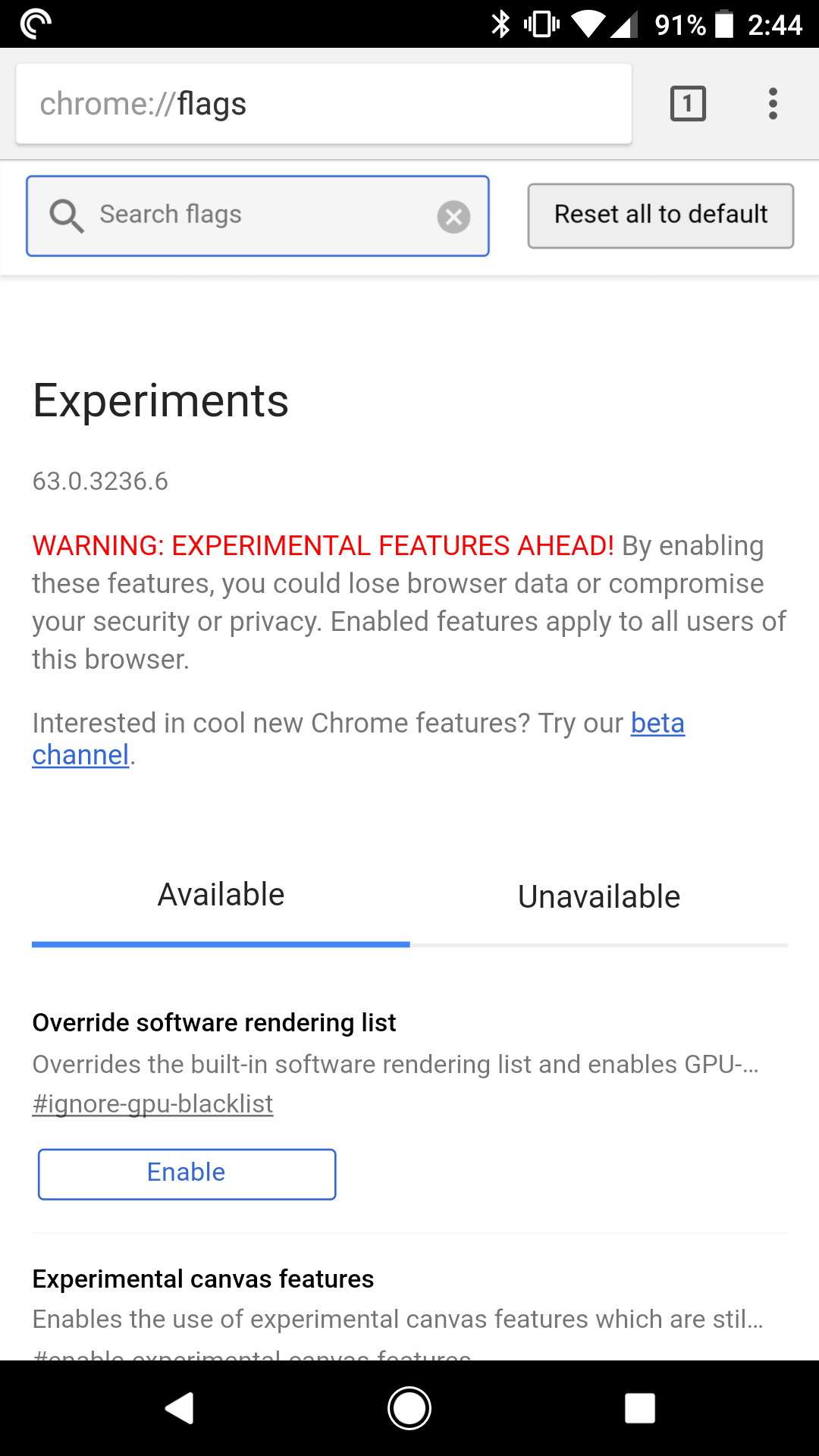 [Update x3: Now in Chrome Dev] Chrome's flags page is getting a makeover