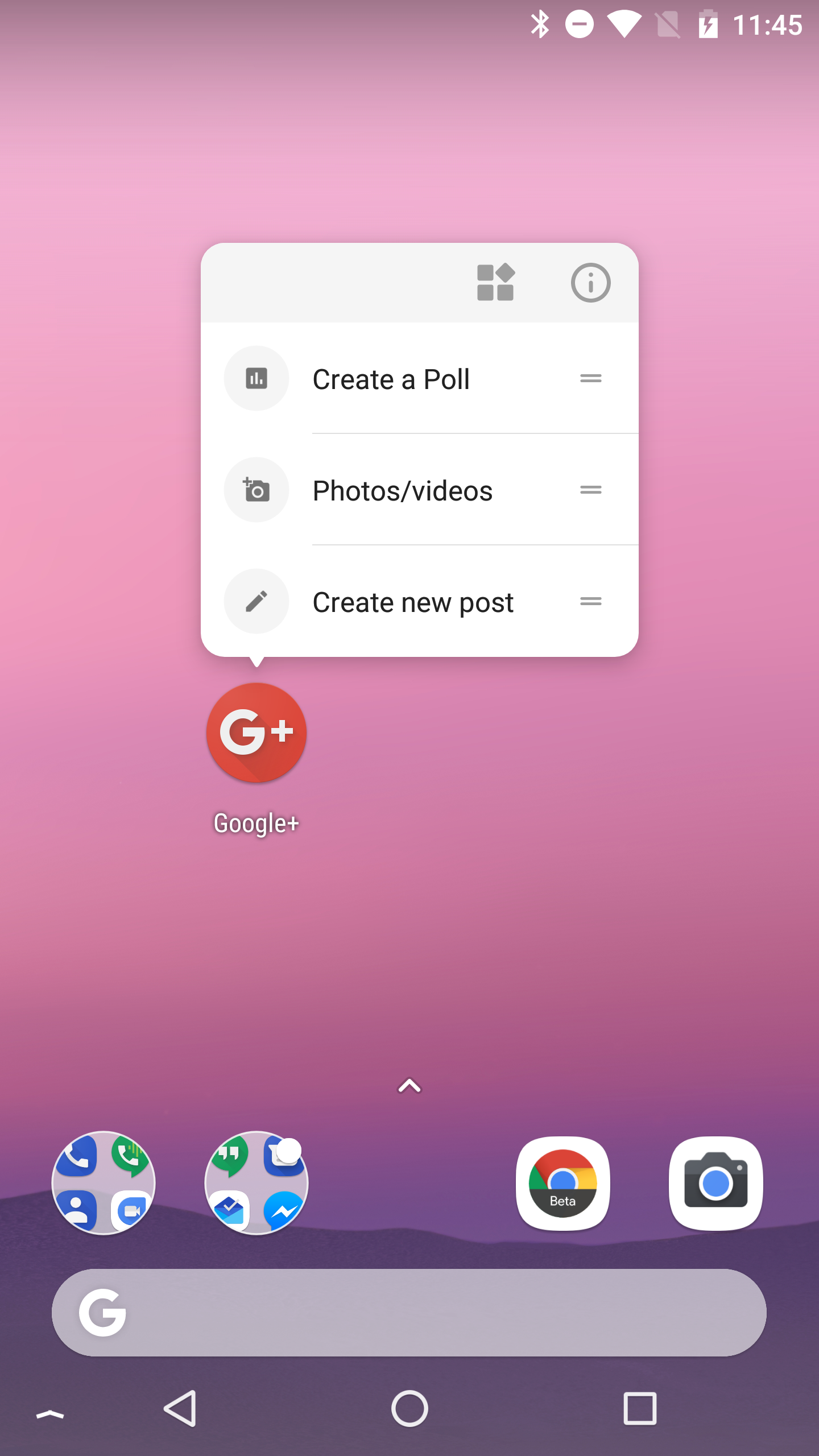 Google+ v9.23 adds app shortcuts for quickly starting new posts [APK ...