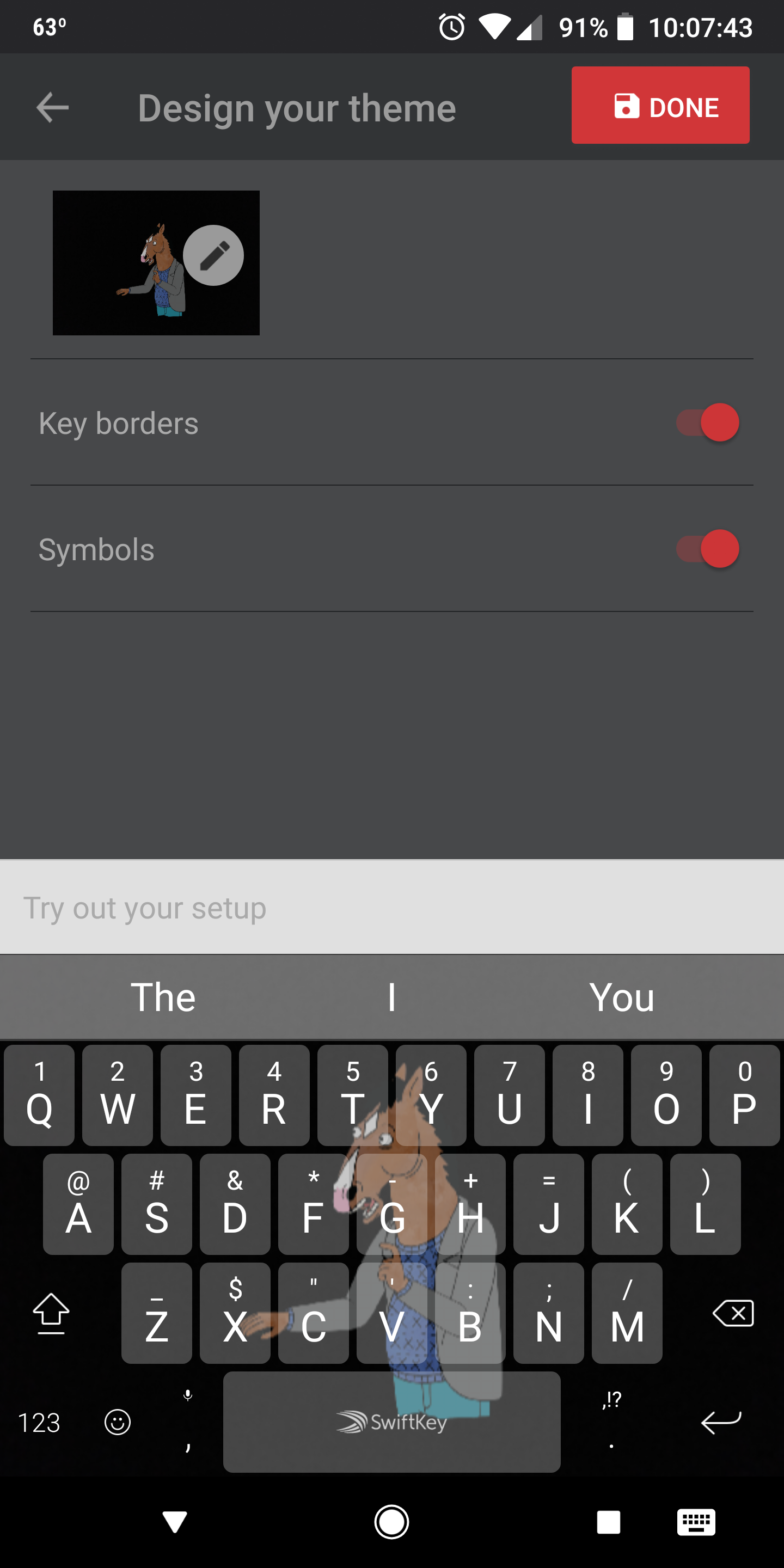 SwiftKey Beta's new Photo Themes lets you use your own images to create custom keyboards