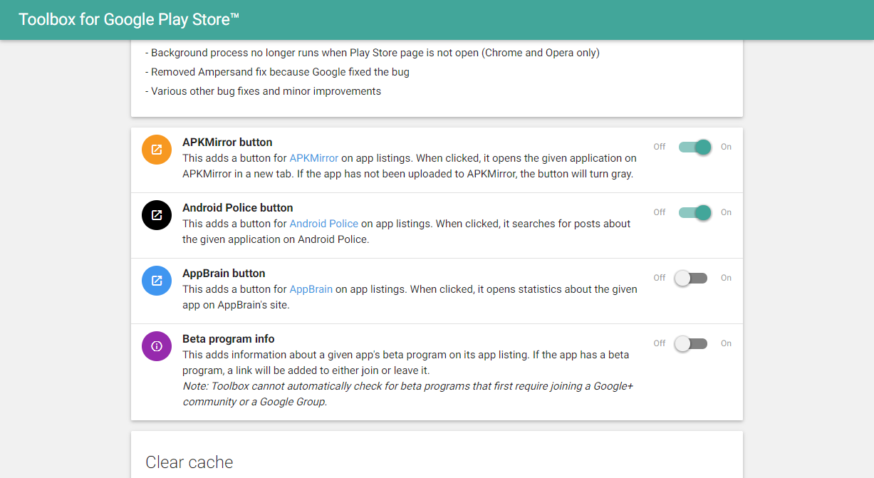 'Toolbox for Google Play Store,' our web browser extension, adds ...