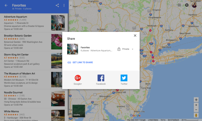 Google Maps now lets you create and share lists of places from your ...