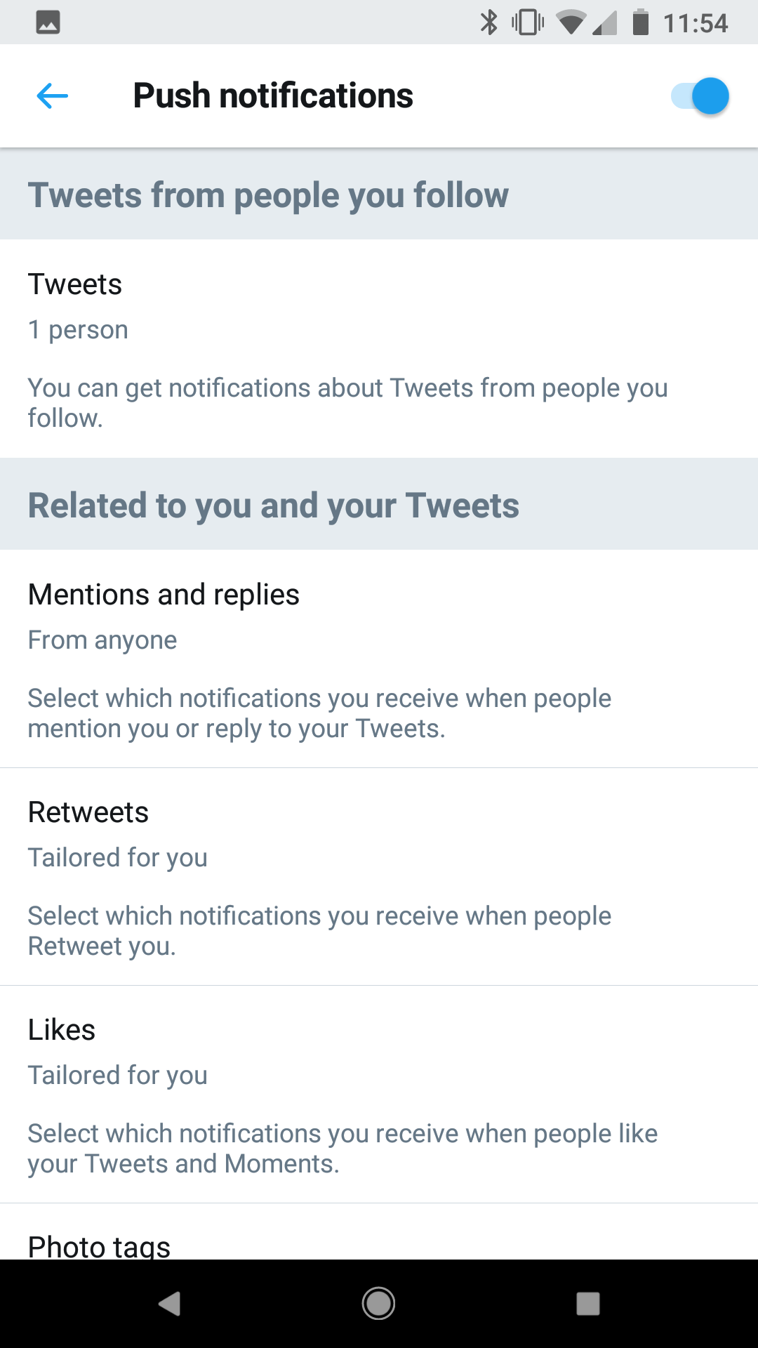 Twitter quietly added Notification Channel support to its Android app
