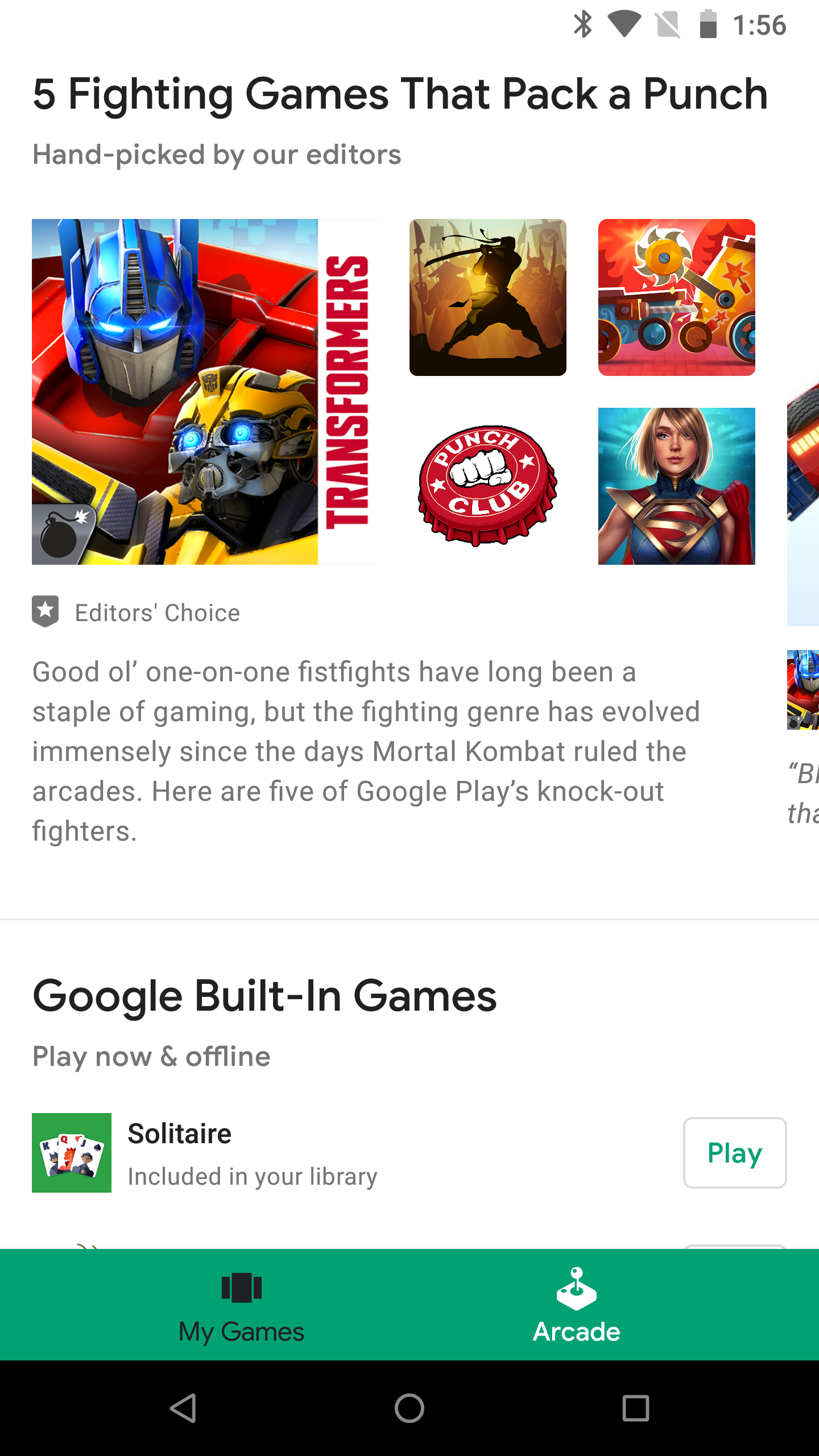 Google Play Games v5.5 adds Arcade tab to help you find your next game ...