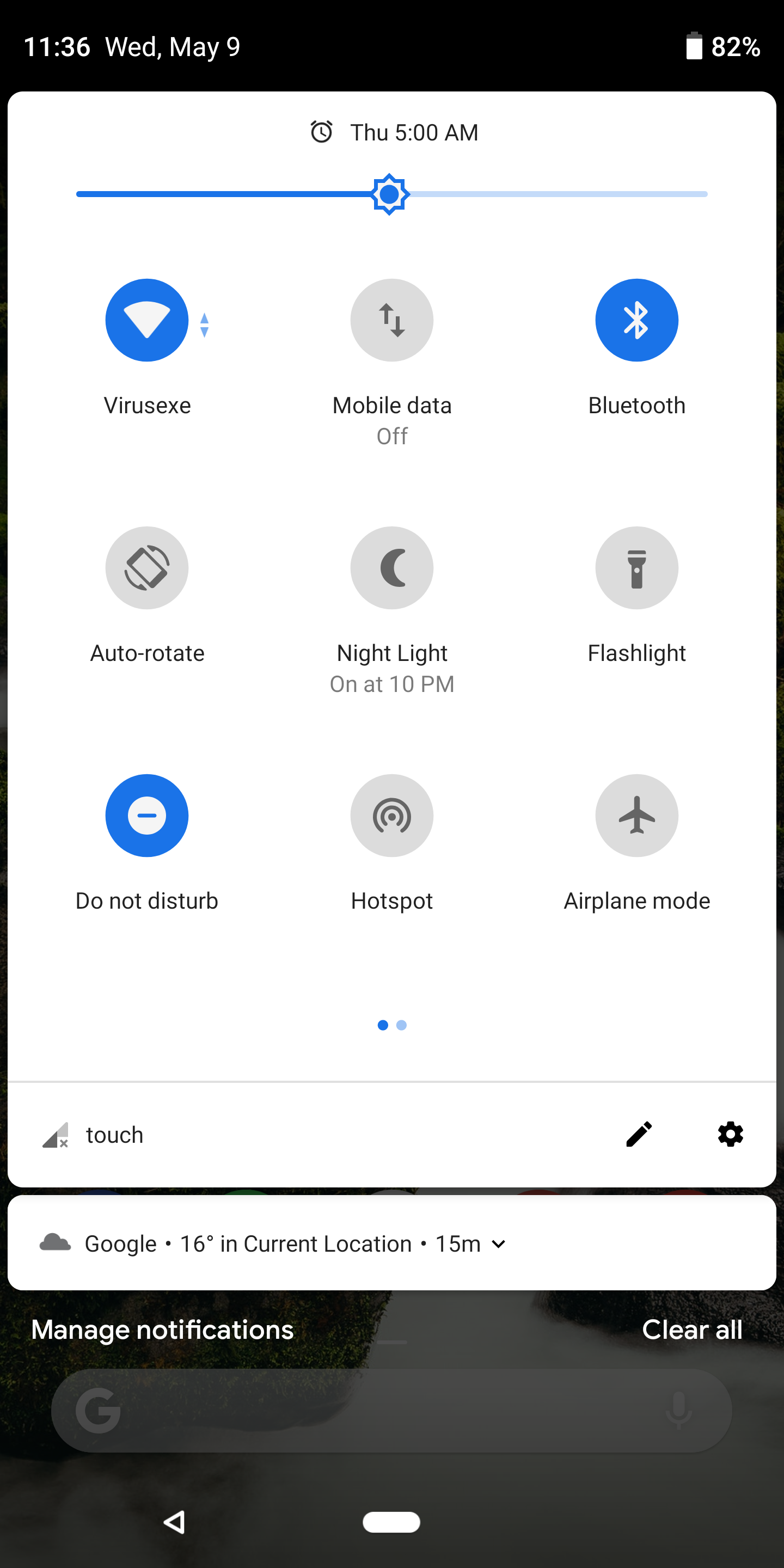 [Update: Gone in DP2] Android P feature spotlight: New alarm toggle shows upcoming alarms and ...