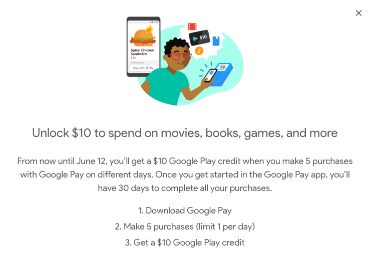 [Update x2: Extended to August 31] Get a $10 Google Play credit when ...