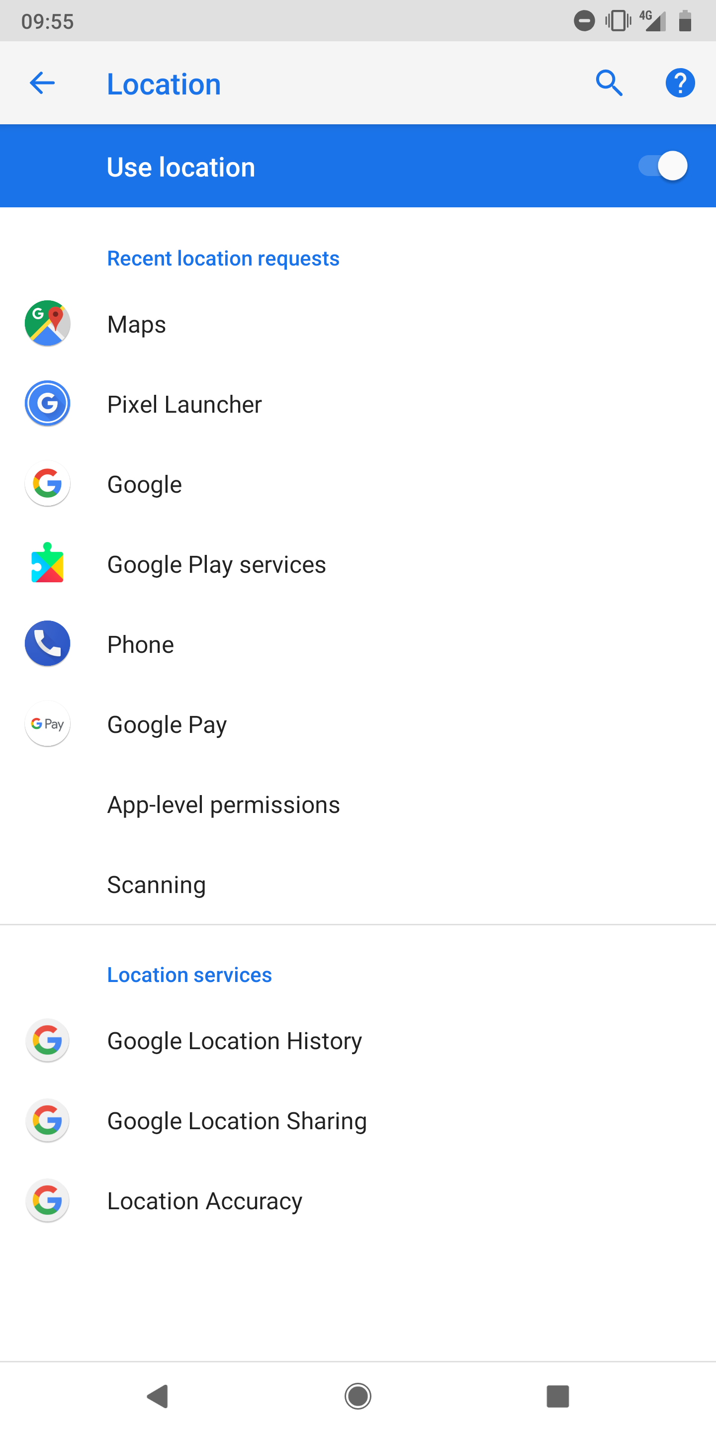 Android P Feature Spotlight Location Accuracy Is Now A Binary Setting Battery Saving Mode Is Gone