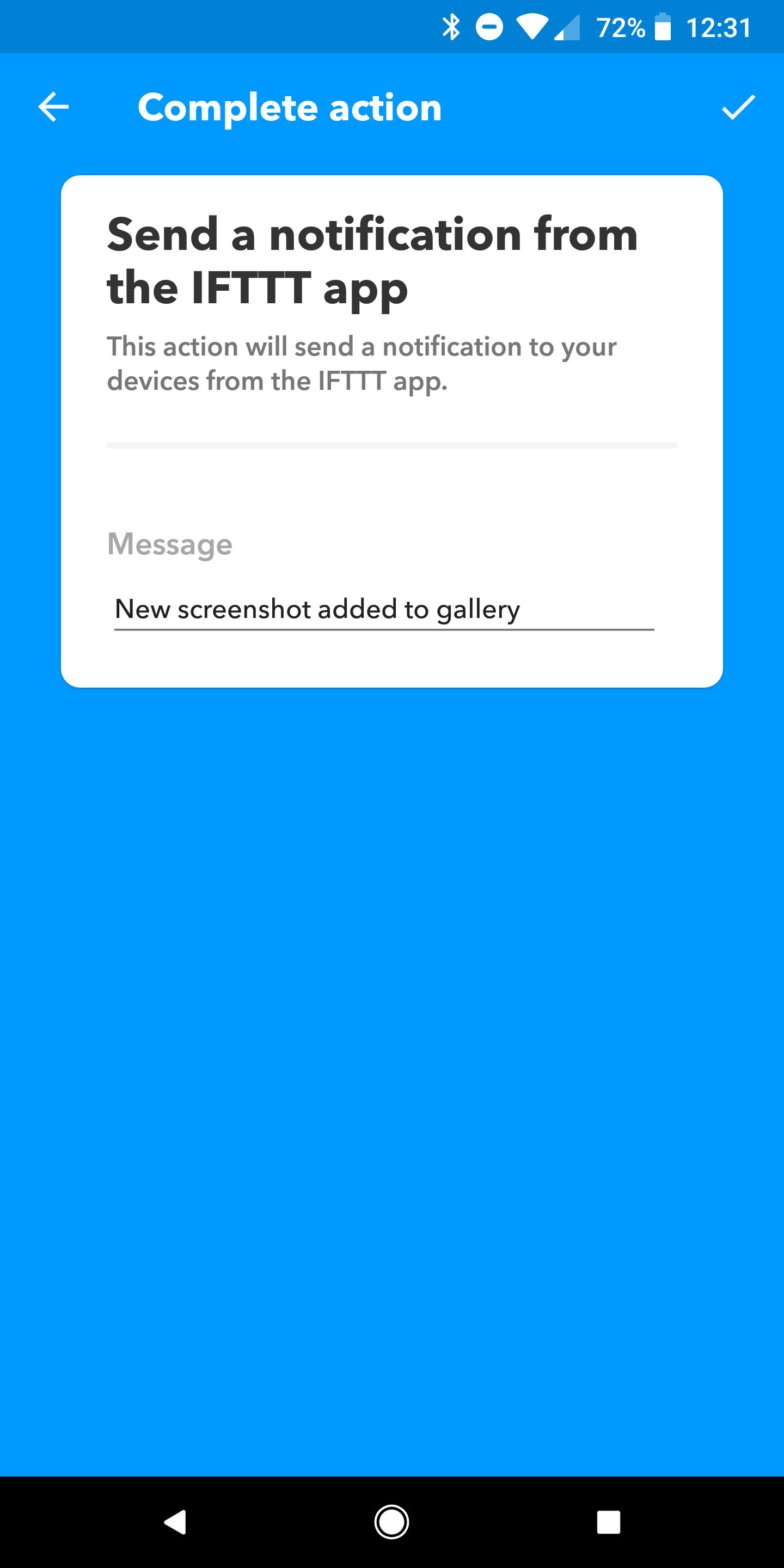 IFTTT lets you create custom rich notifications on Android