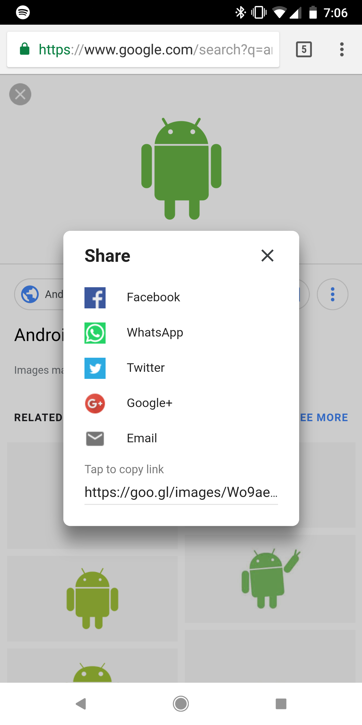 [Update: More tests] Google Images testing new mobile-style UI for the web