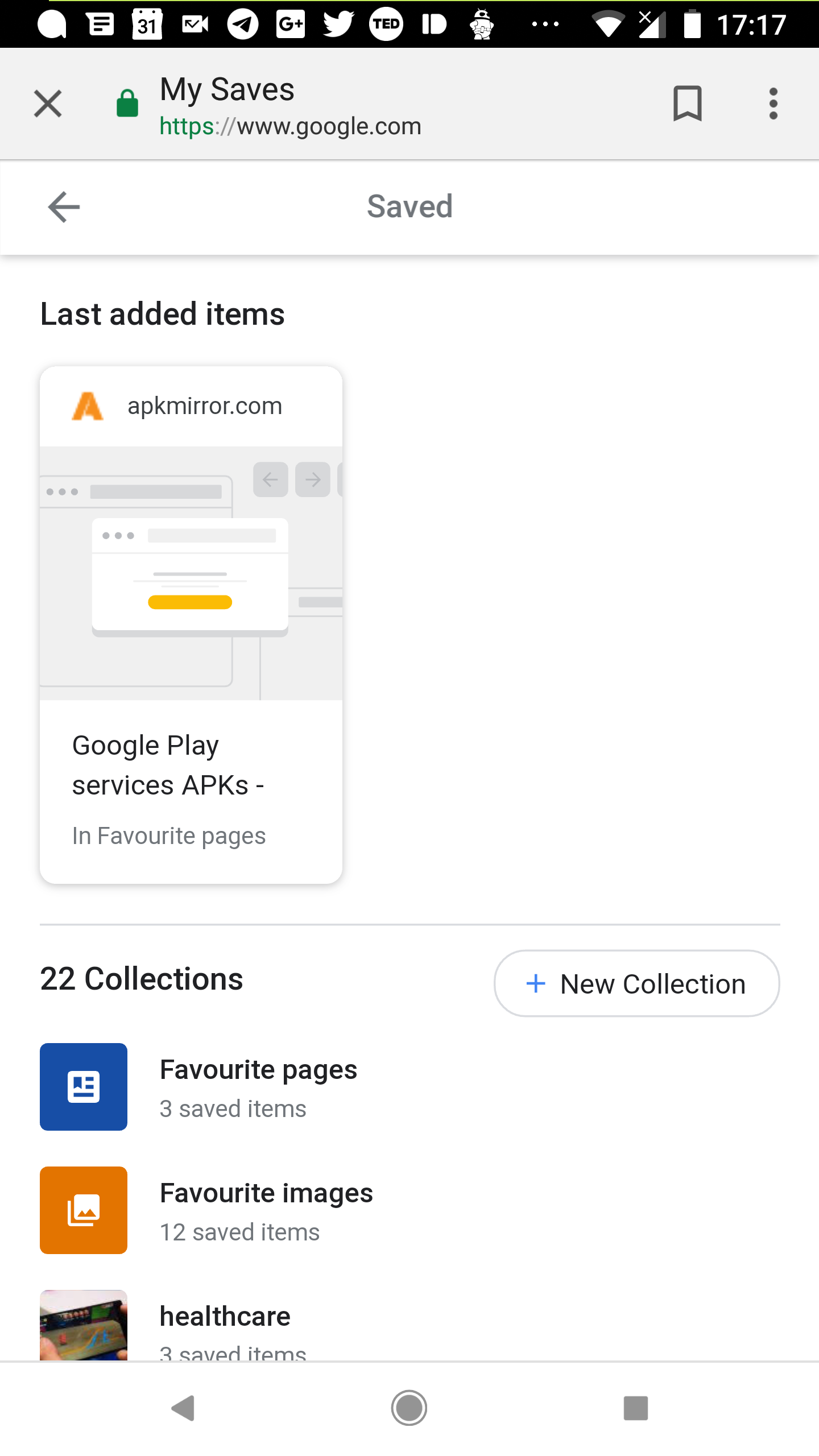 Google Collections start rolling out, replacing Saved pages Google Collections start rolling out, replacing Saved pages