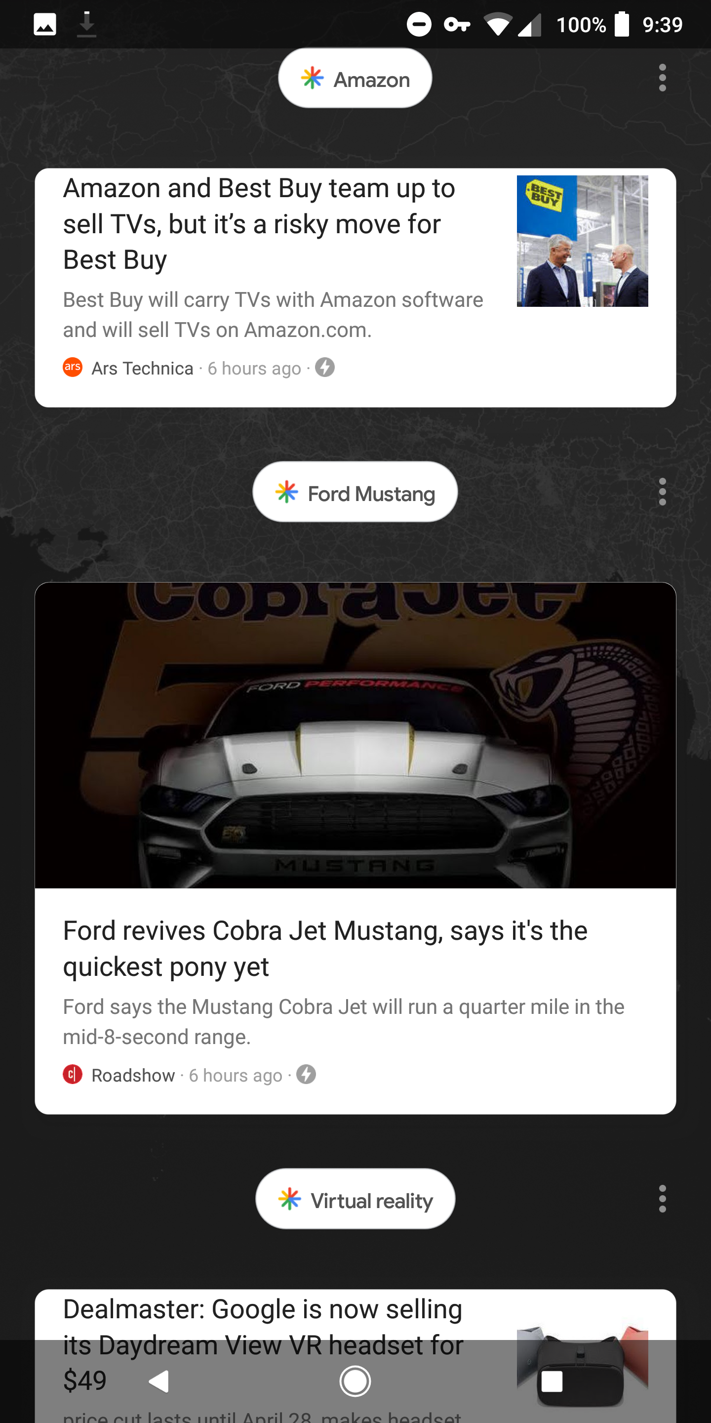 [Objectively terrible] Google Feed is testing a new design with large ...