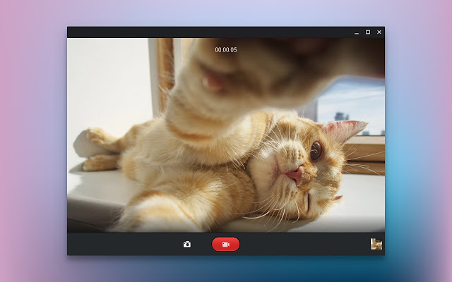 The default Chrome OS camera app now supports video recording