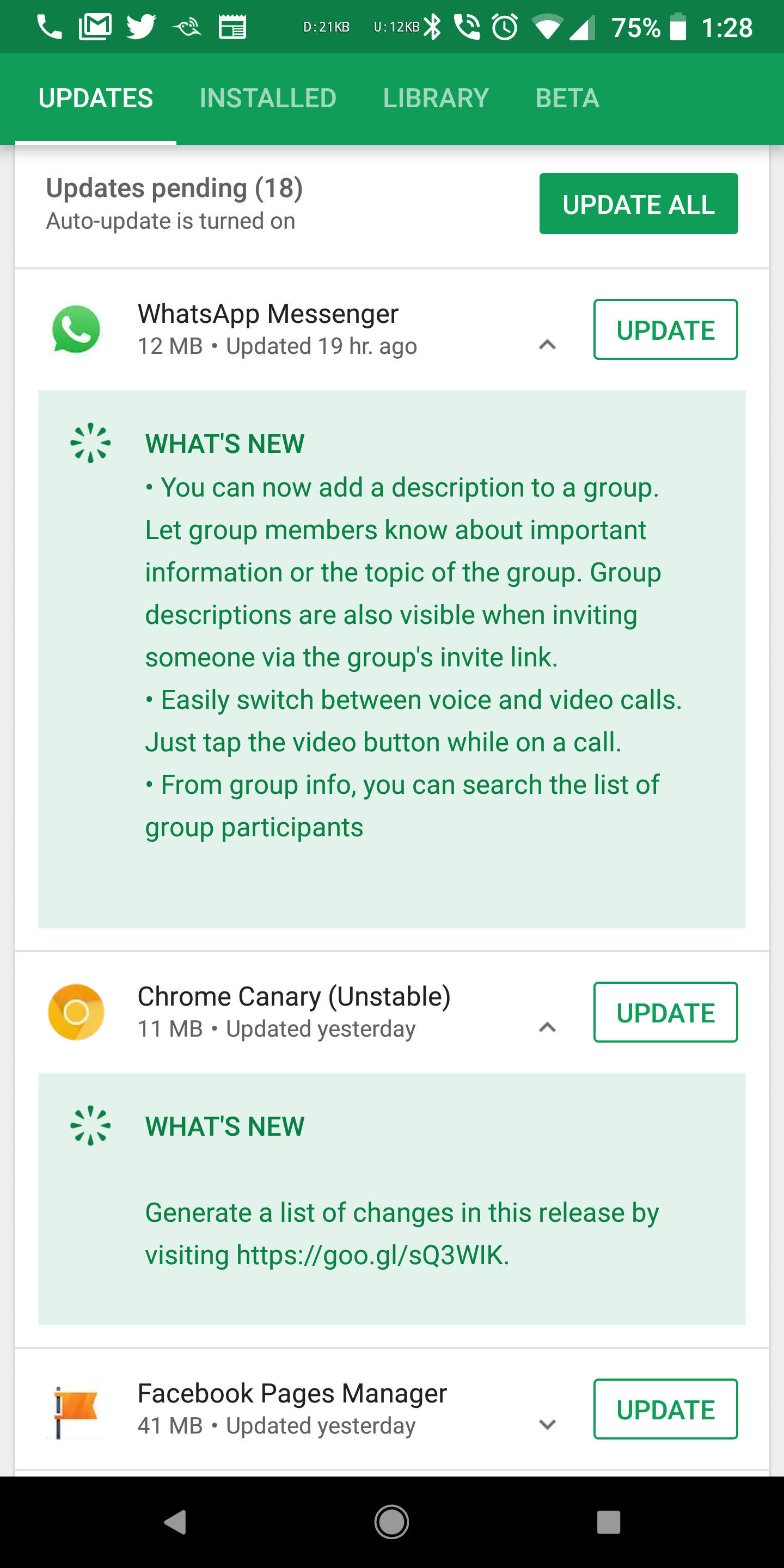 🆕 Android Play Store now shows app changelogs right in My apps & games ...