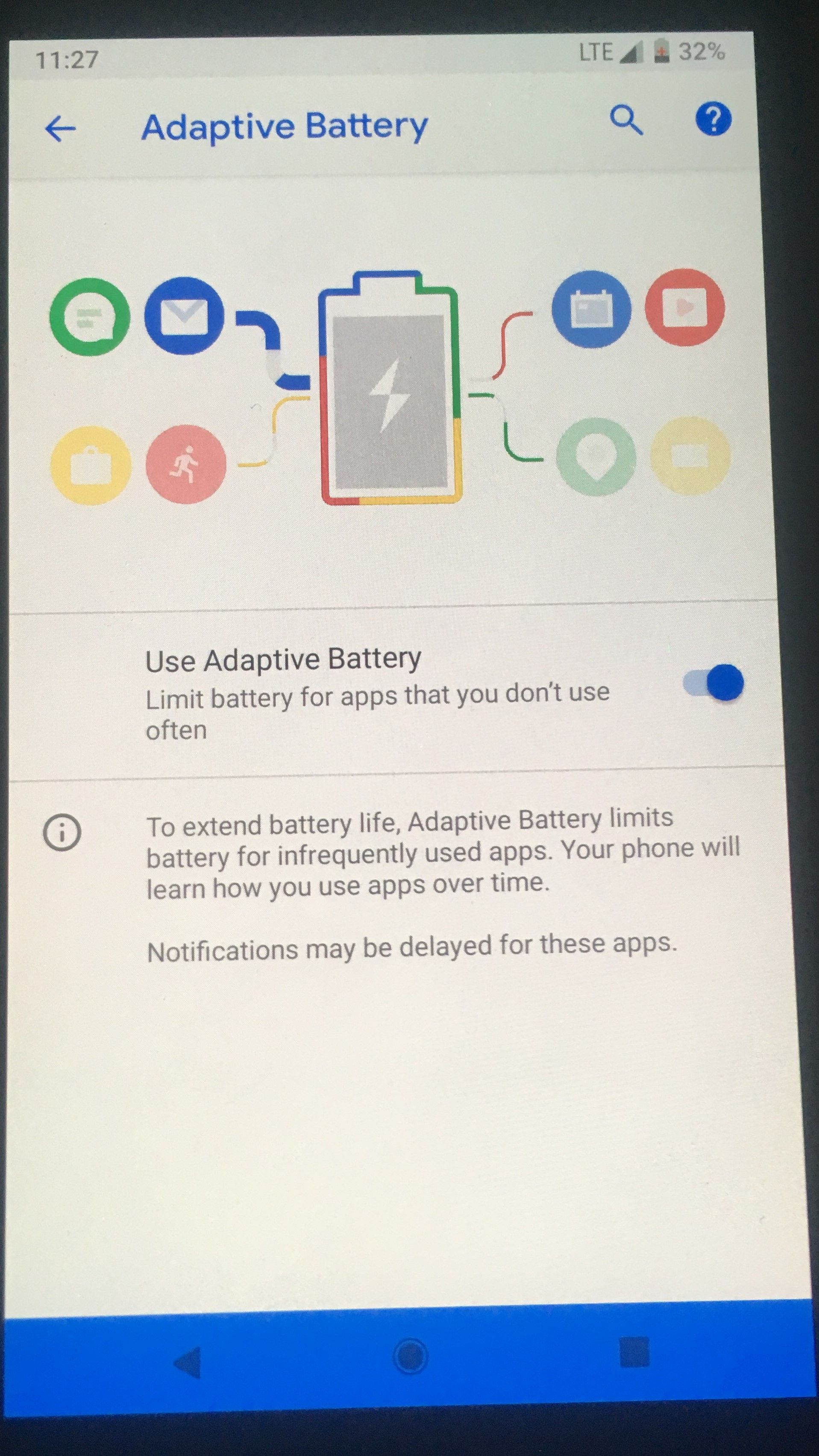 Android P will have a new Adaptive Battery setting for extended life