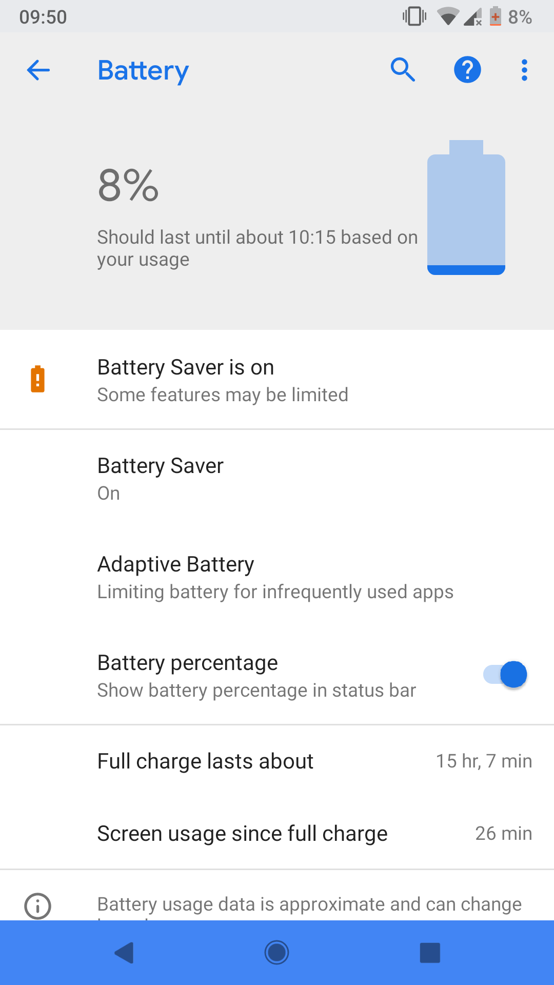 Android P will have a new Adaptive Battery setting for extended life