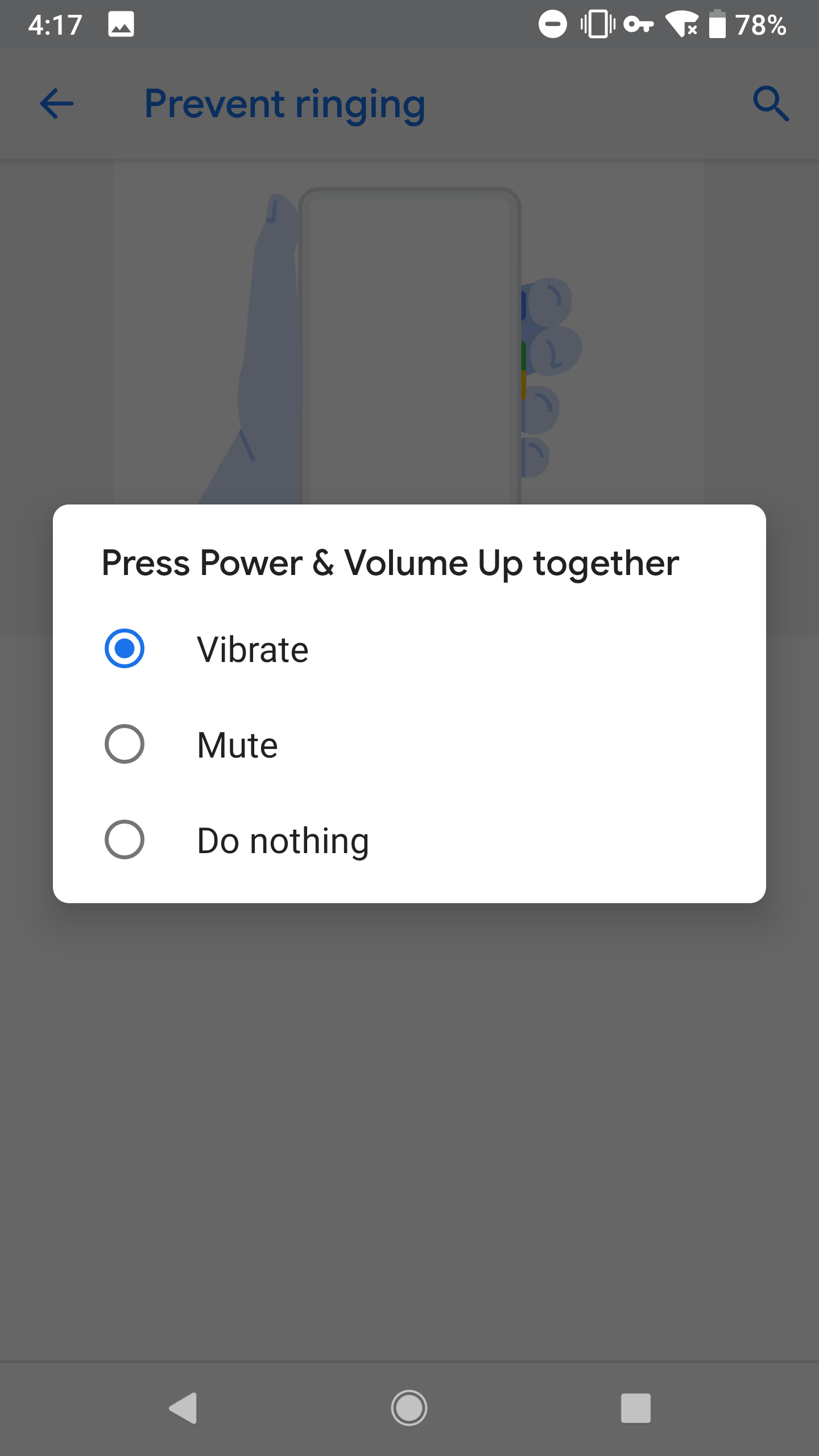 Android P has a new and incredibly awkward ring mode shortcut