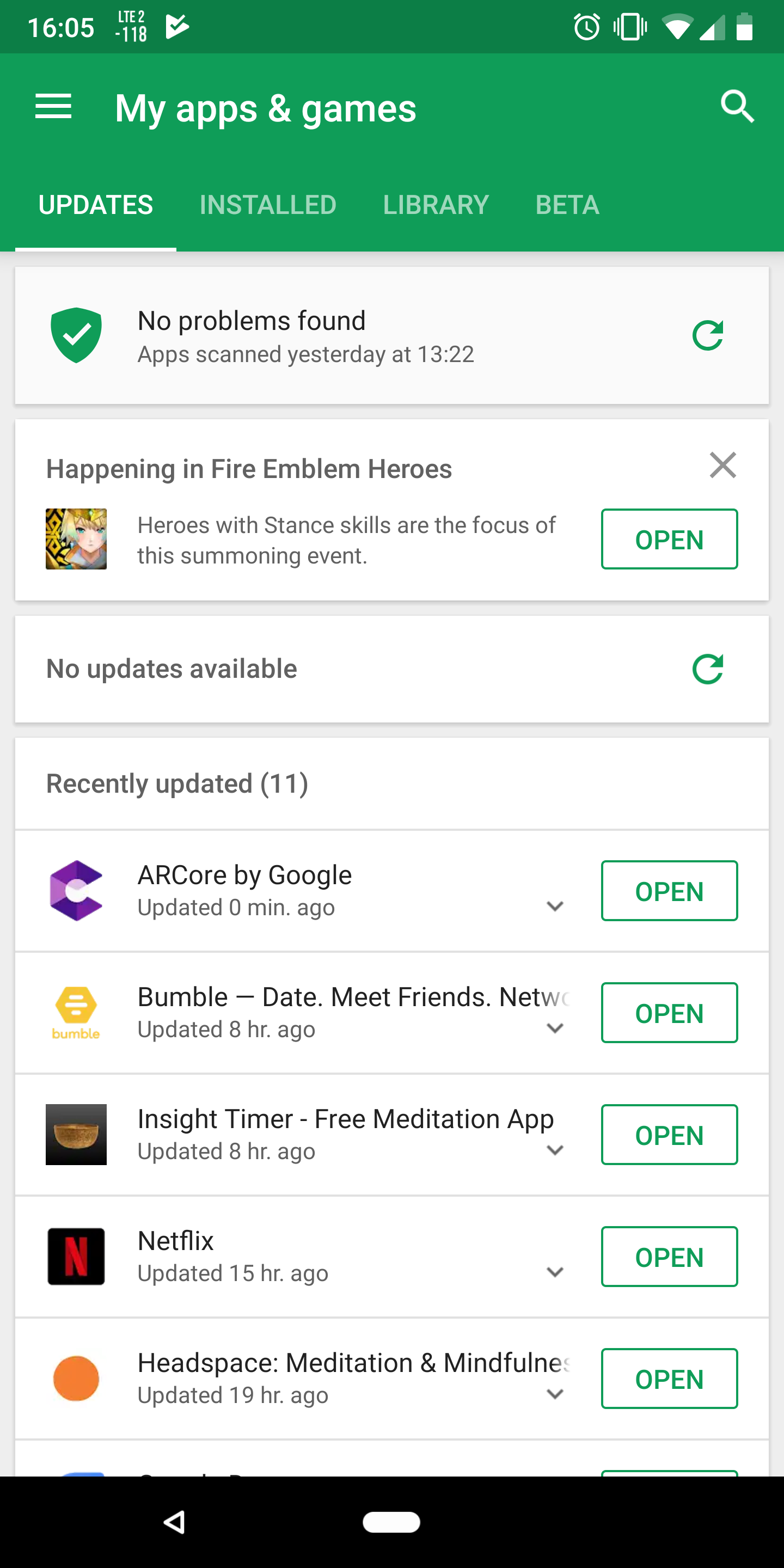 The Play Store now has notices for app events