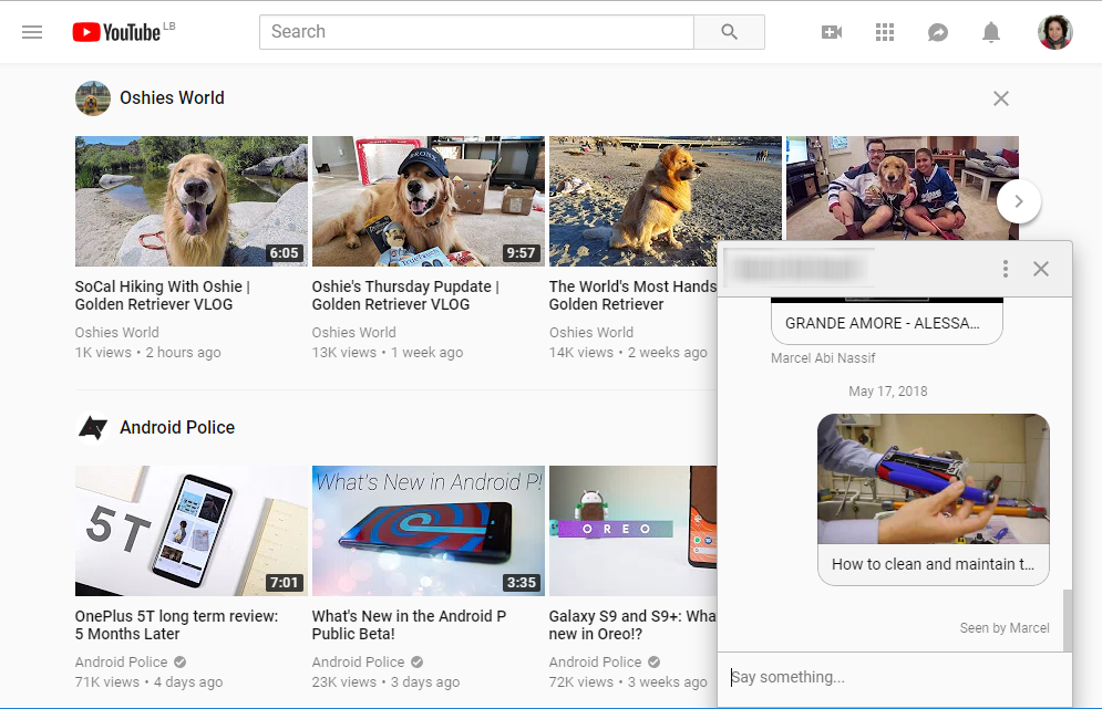 YouTube Sharing and Messaging is going live for users on the web