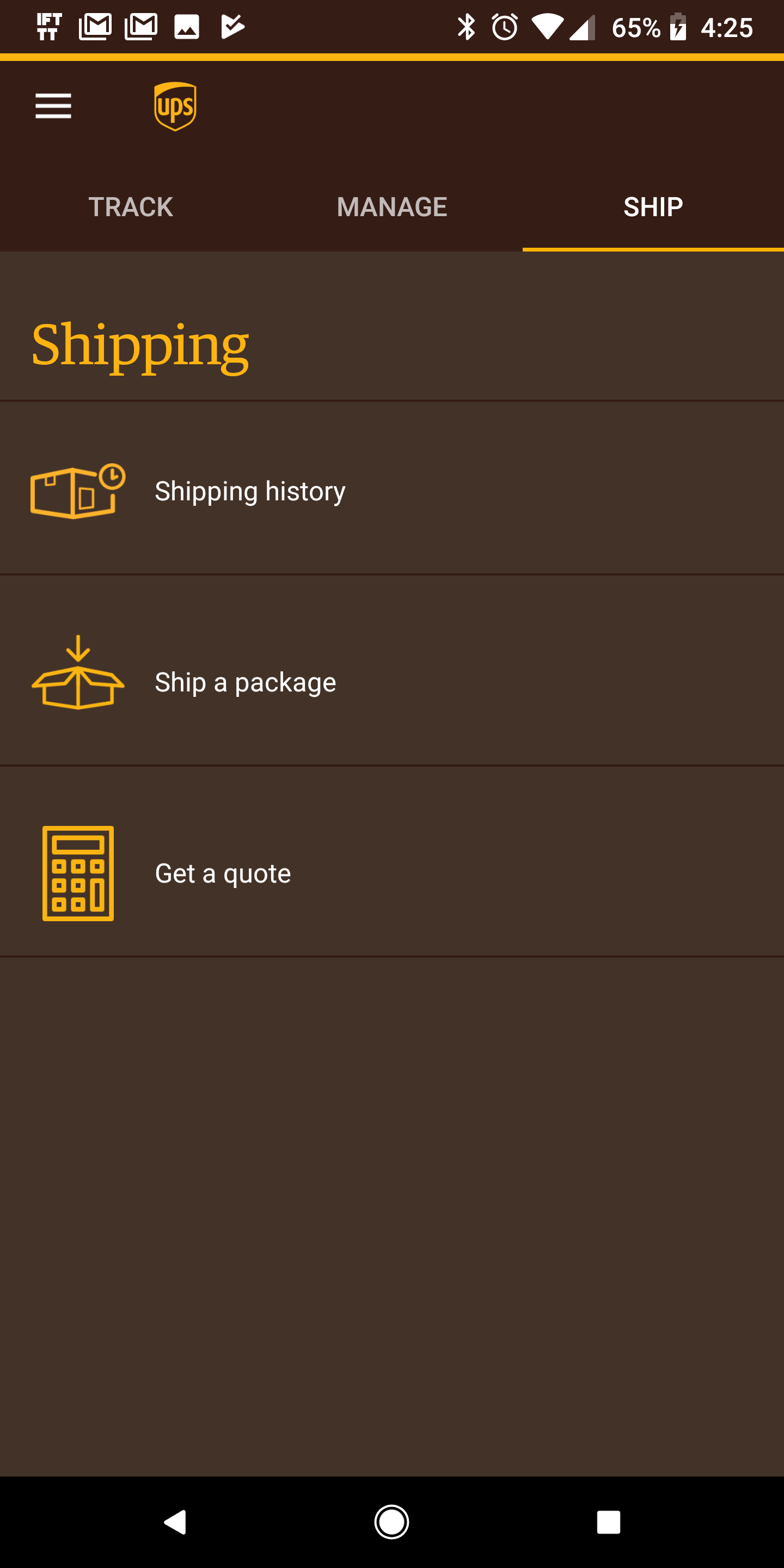 UPS app updated with less brown, fingerprint logins, and more