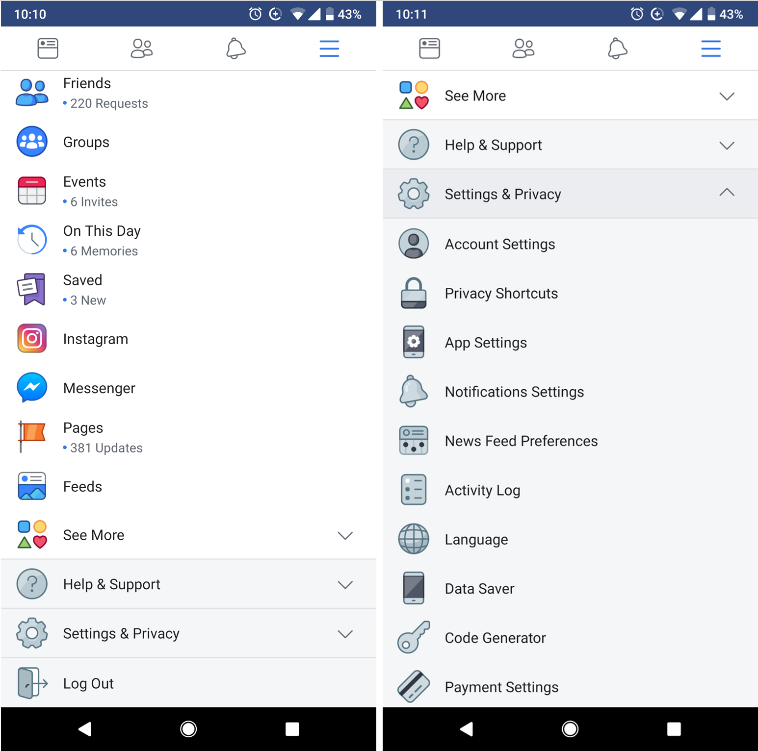 Facebook rolls out design changes and adaptive icon support on Android