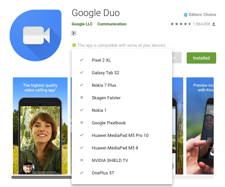 Google Duo multi-device and tablet support starts rolling out [APK ...