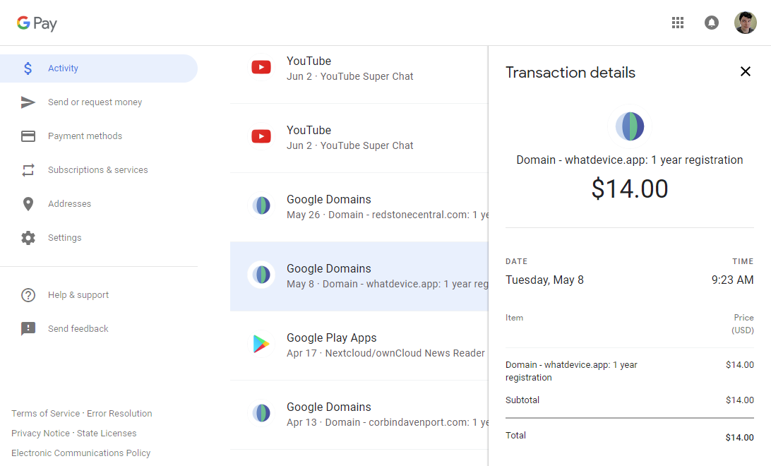 Google Pay web app redesign now rolling out