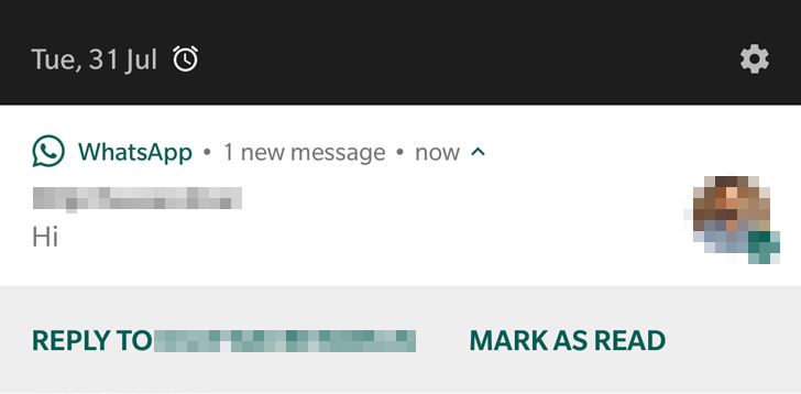 WhatsApp starts showing a 'Mark as read' button on notifications for ...
