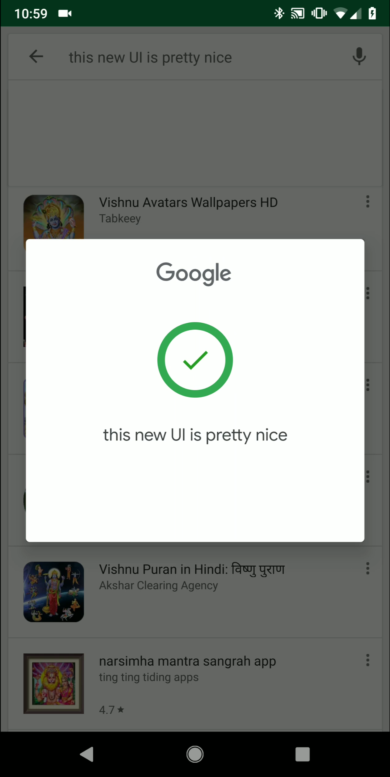 Google's speech input UI is getting a Material makeover