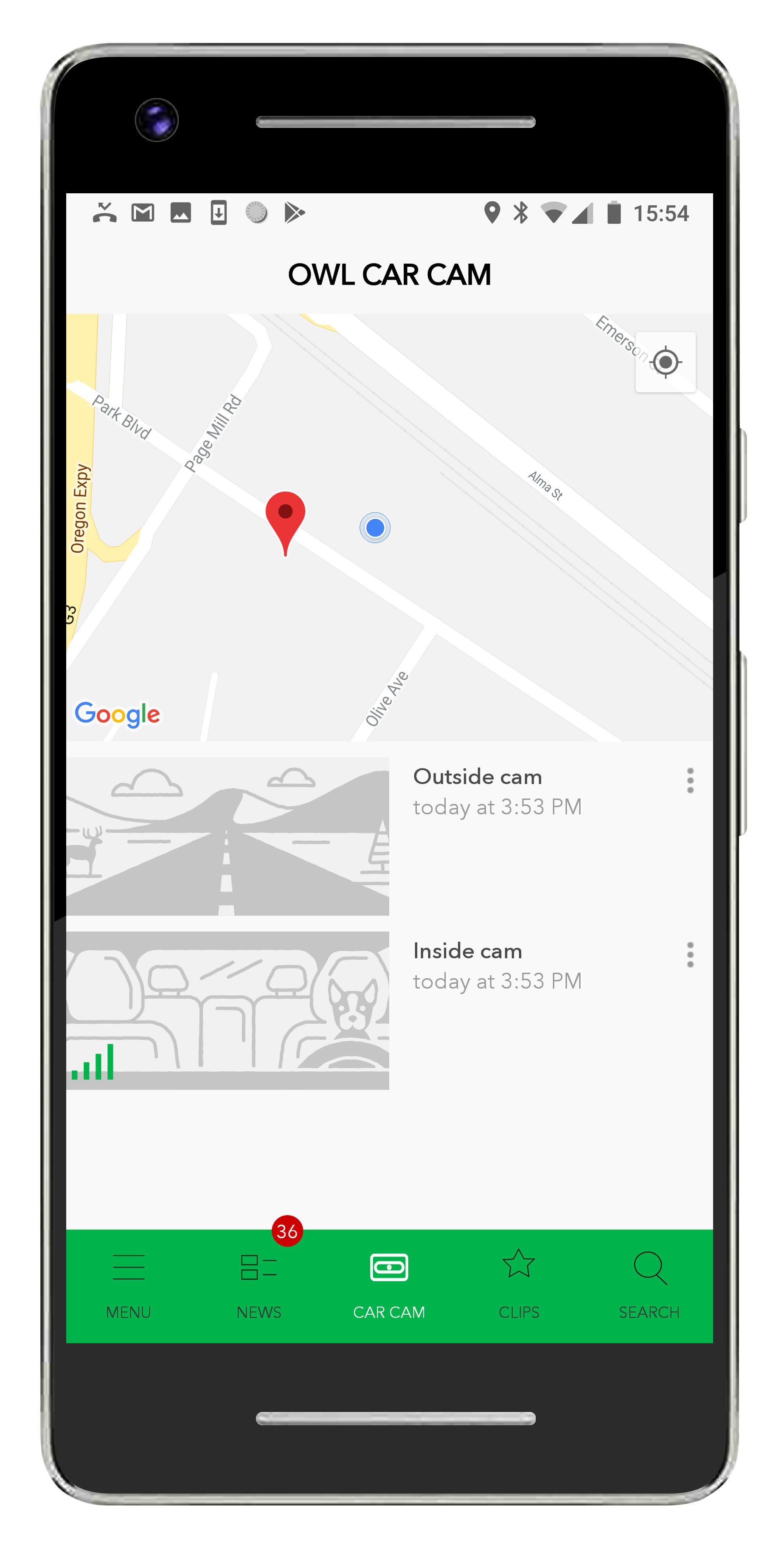 Owl Car Cam lets you keep an eye on your car from the comfort of your ...